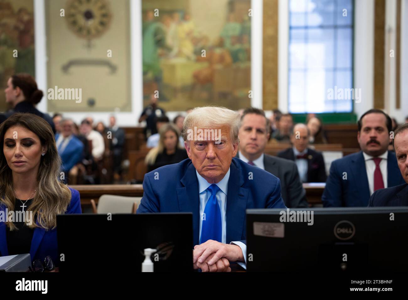 Former President Donald Trump attends his civil business fraud trial at ...