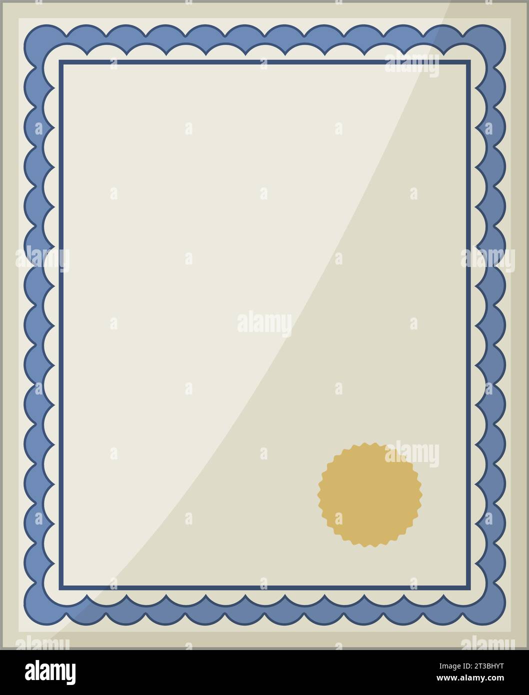 paper certificate cartoon vector illustration Stock Vector Image & Art ...