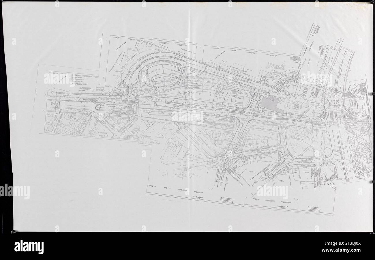 Infrastructure around Tobin Bridge/US route 1 in Charlestown Stock ...