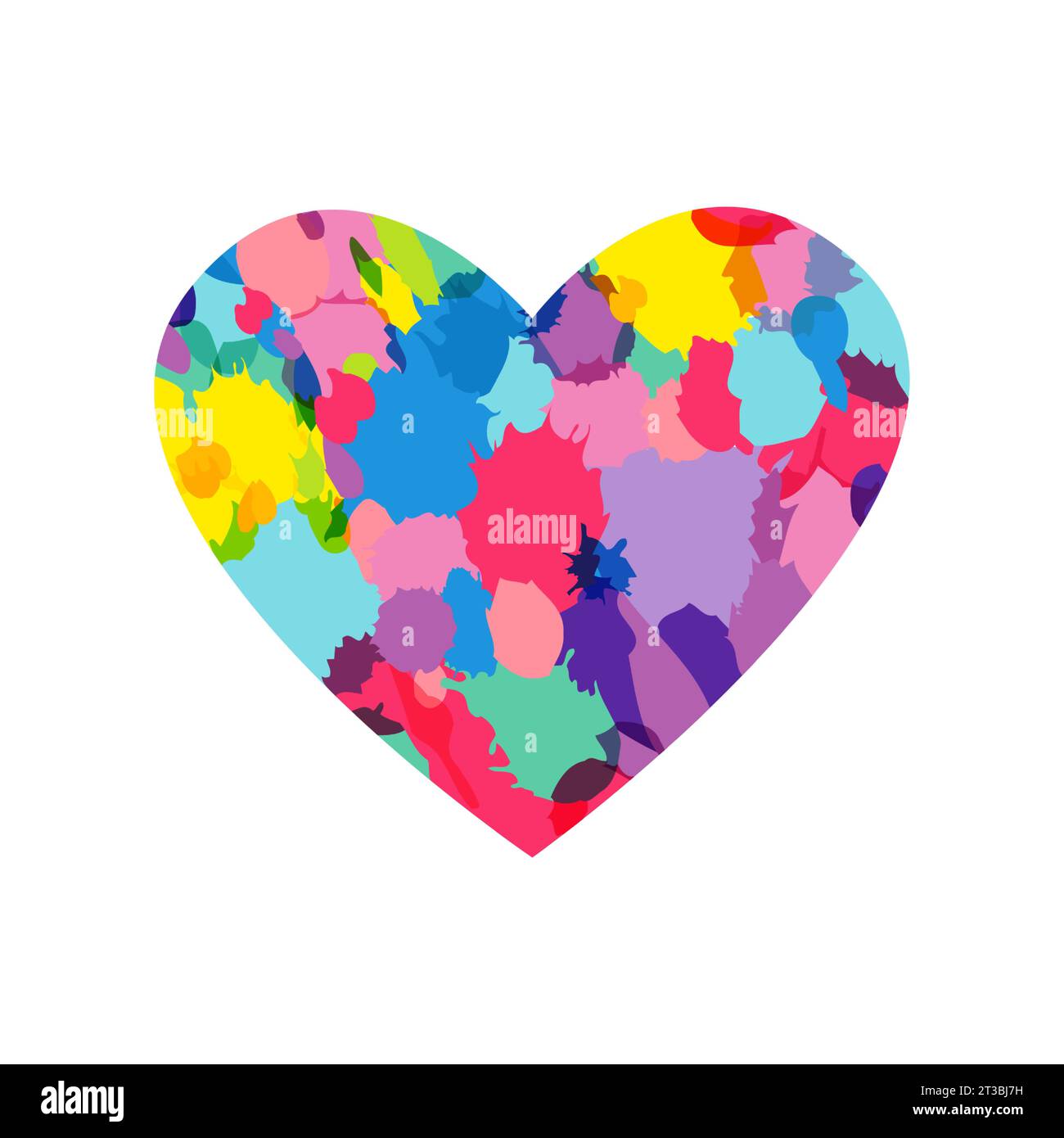 Frame brush stroke love Stock Vector Images - Alamy