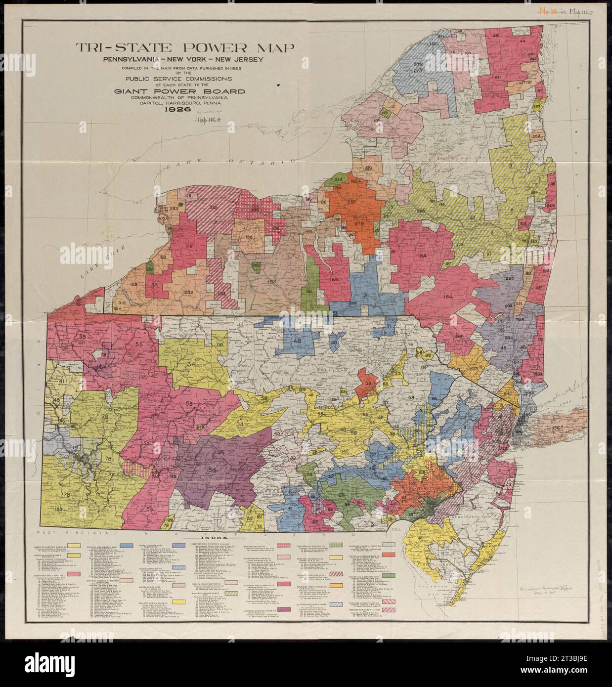Map of new york new jersey hi-res stock photography and images - Alamy