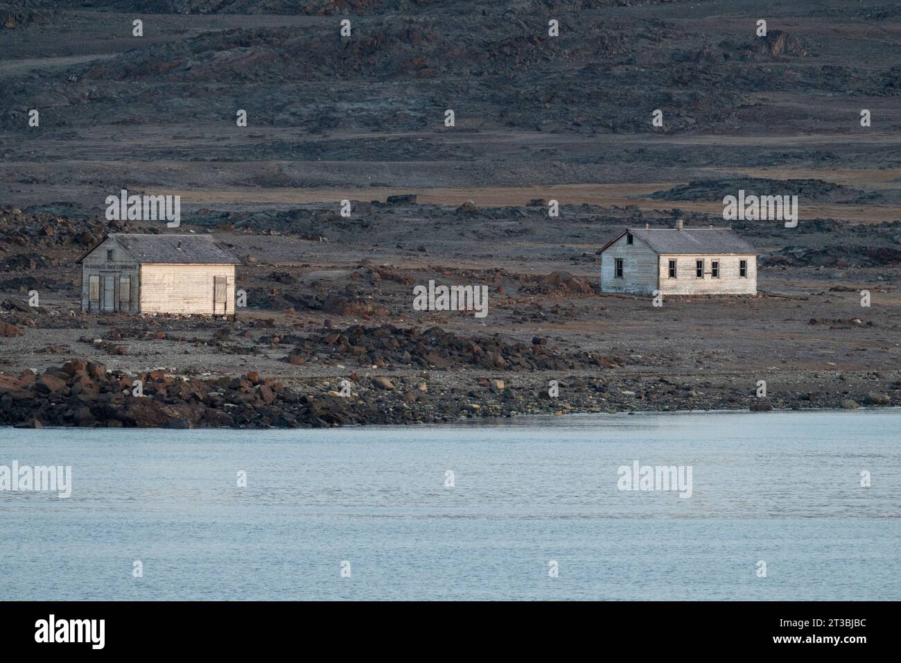 Canada, Nunavut, Northwest Passage, transiting the Bellot Strait, Fort Ross. Hudson's Bay ...