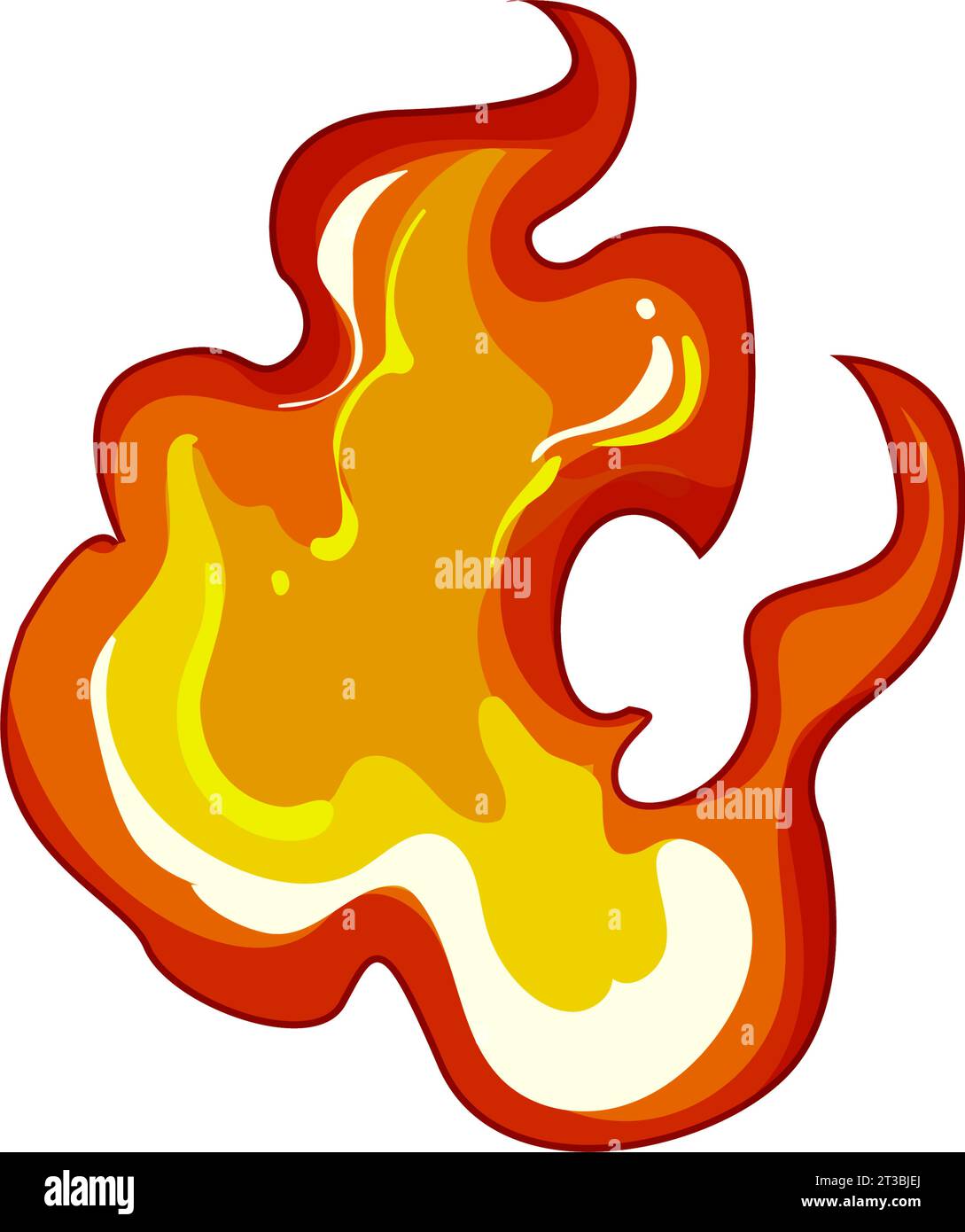flame flame cartoon vector illustration Stock Vector Image & Art - Alamy