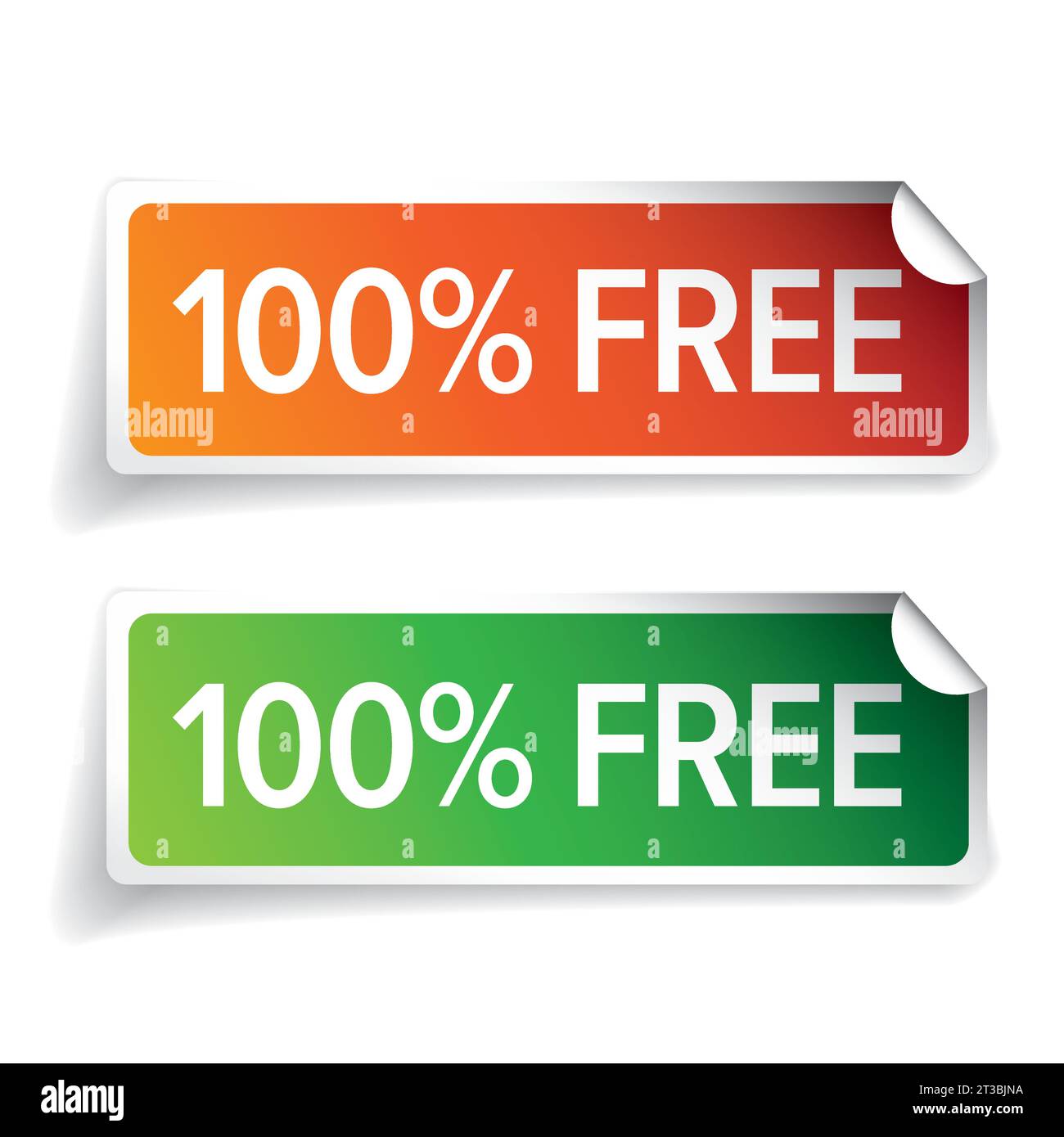 100 percent free sticker vector Stock Vector Image & Art - Alamy
