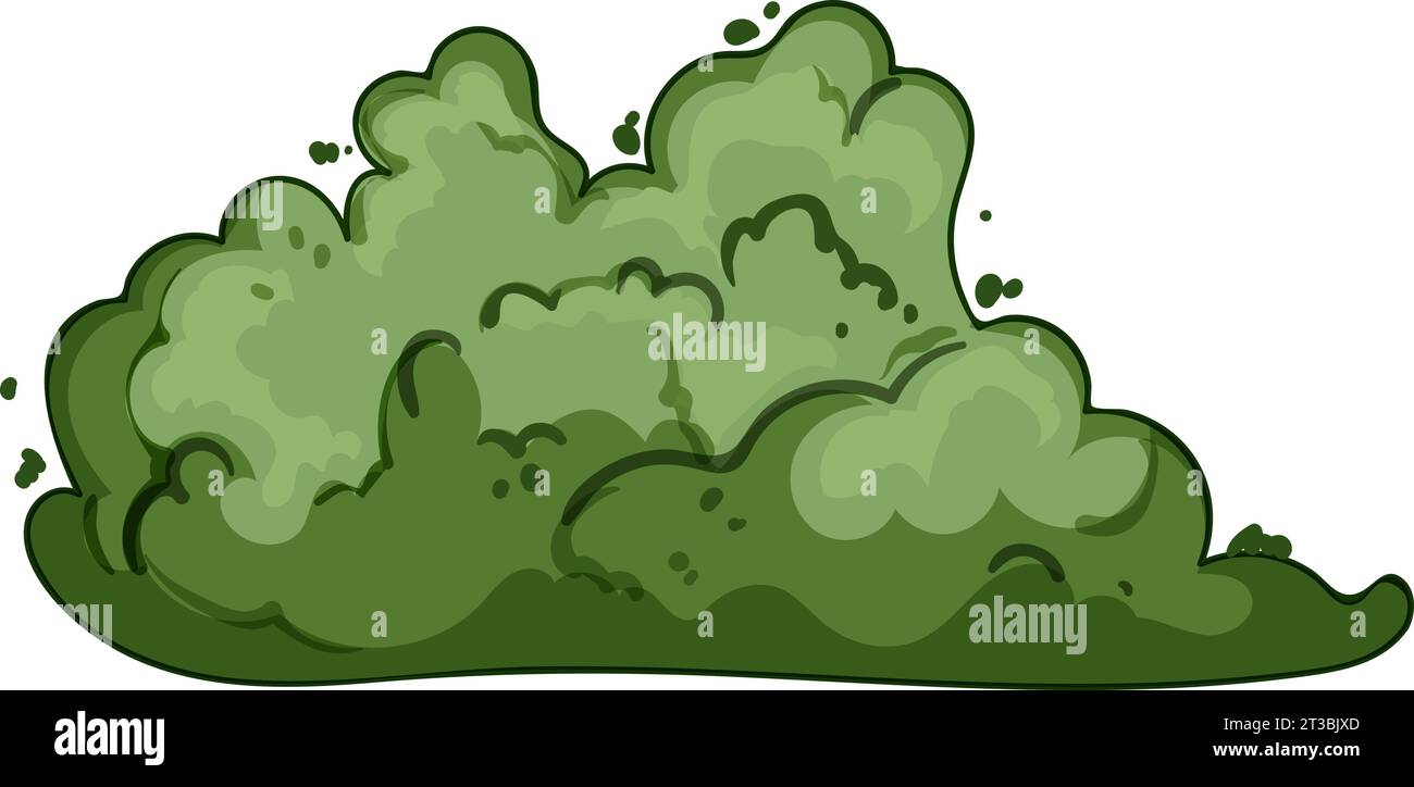 landscaping garden shrub cartoon vector illustration Stock Vector Image ...