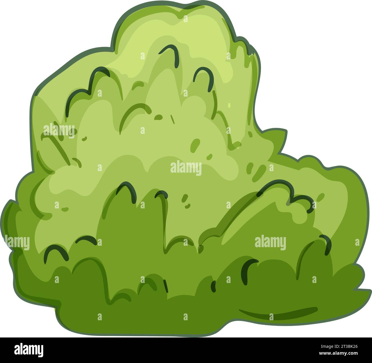 Shaped shrub clipped bush Stock Vector Images - Alamy