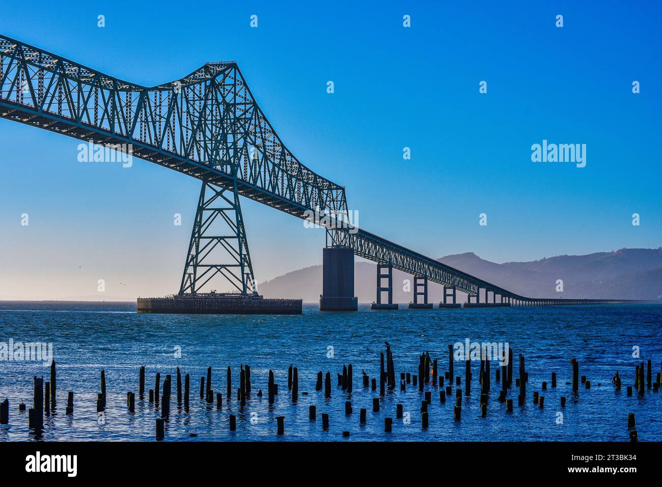Astoria - Megler bridge across Columbia river Stock Photo - Alamy