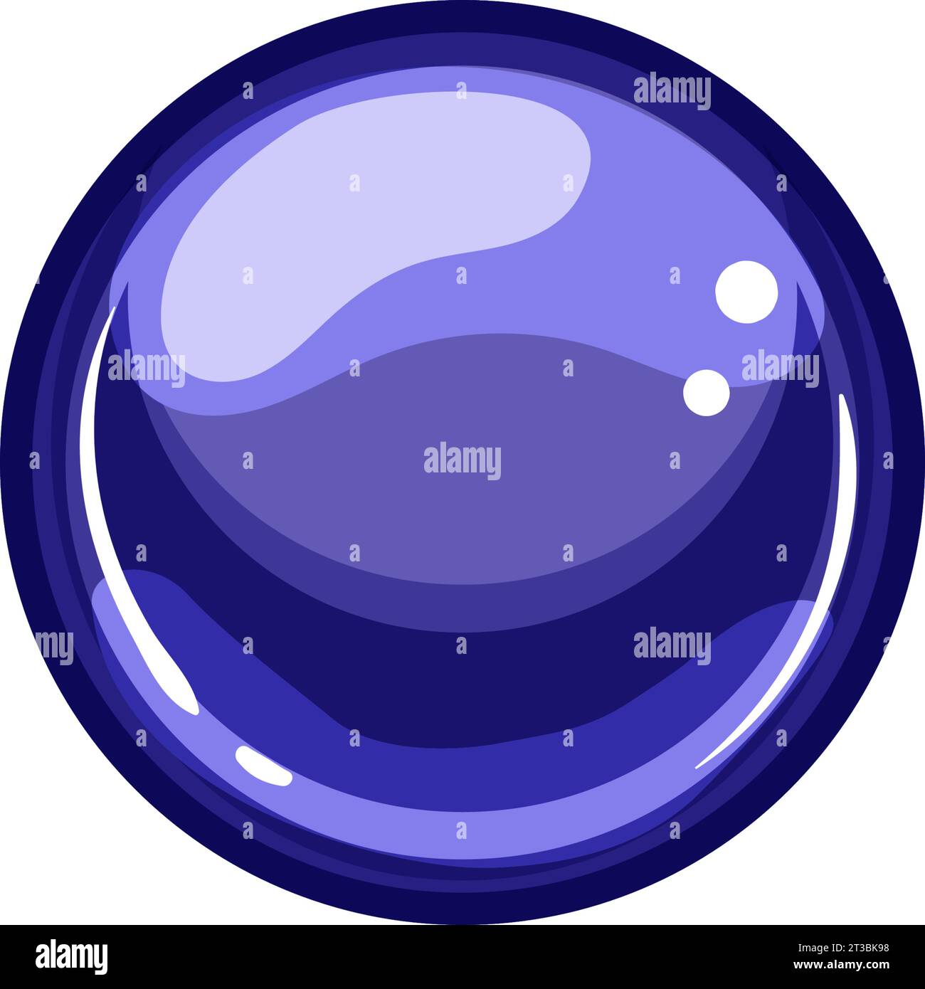 bright glass button cartoon vector illustration Stock Vector Image ...