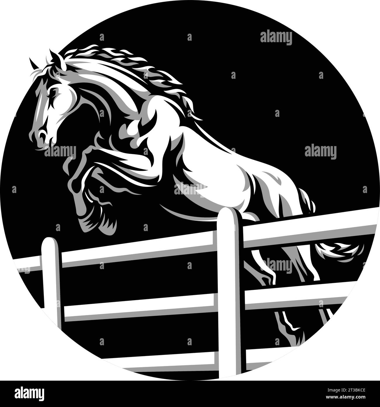 The Muscular Horse Jumping Round Logo Design Stock Vector Image & Art ... The Muscular Horse Jumping Round Logo Design Stock Vector Image & Art ...