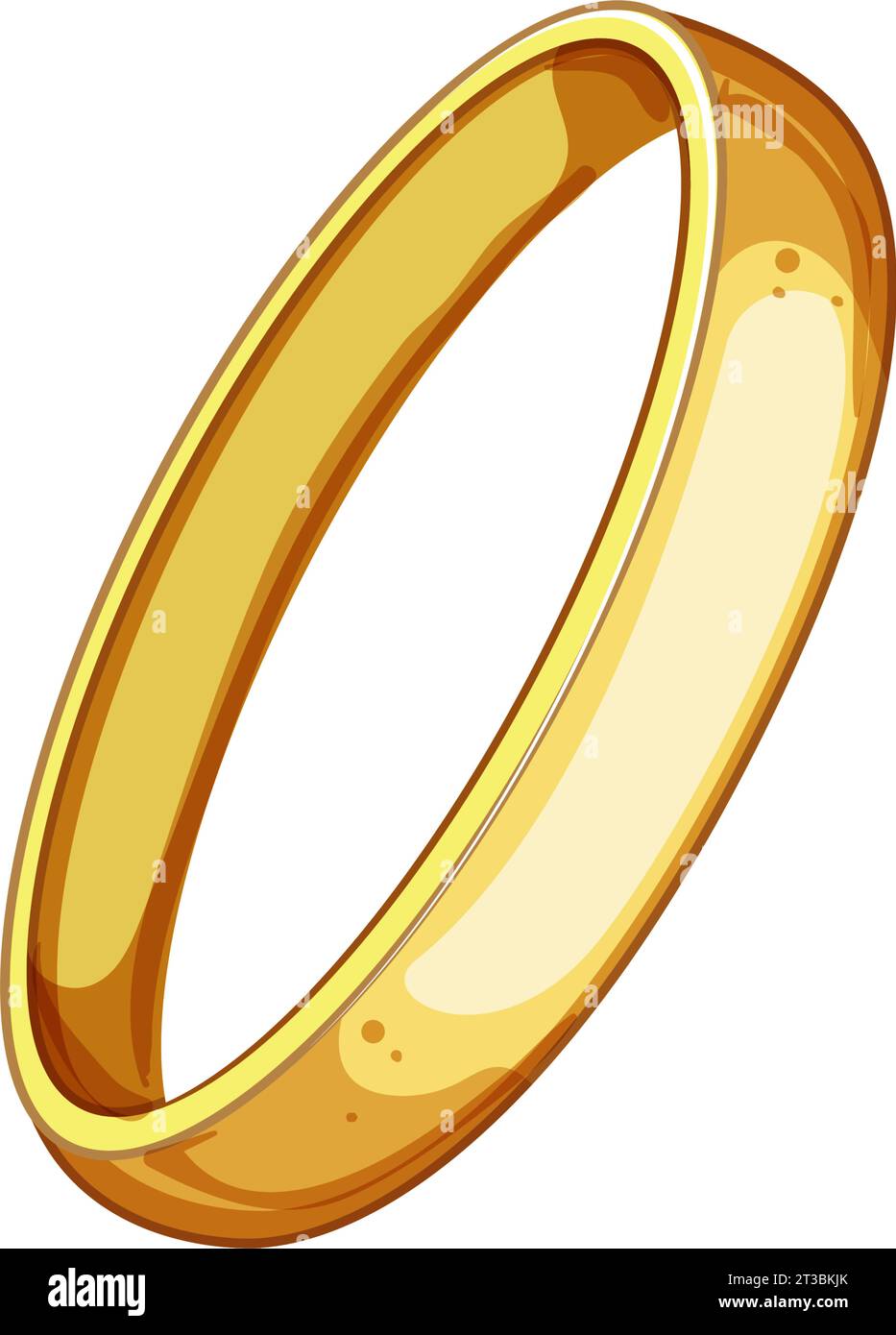 frame golden ring cartoon vector illustration Stock Vector Image & Art ...