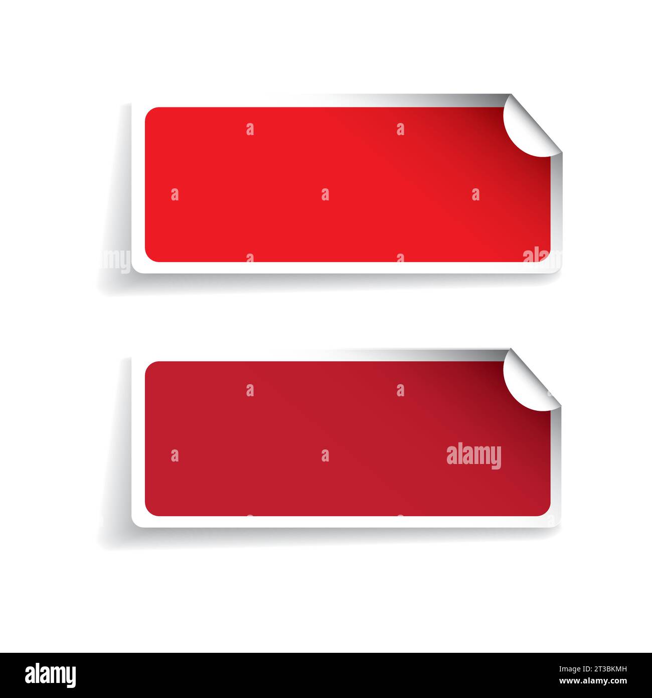 vector blank stickers Stock Vector Image & Art - Alamy