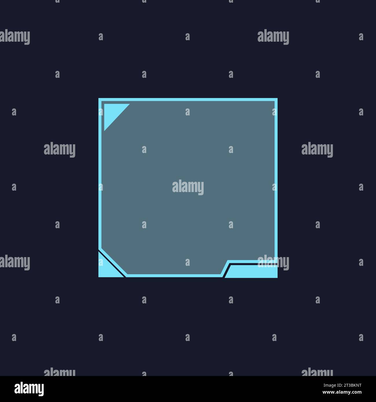 interface hud frame cartoon vector illustration Stock Vector Image ...