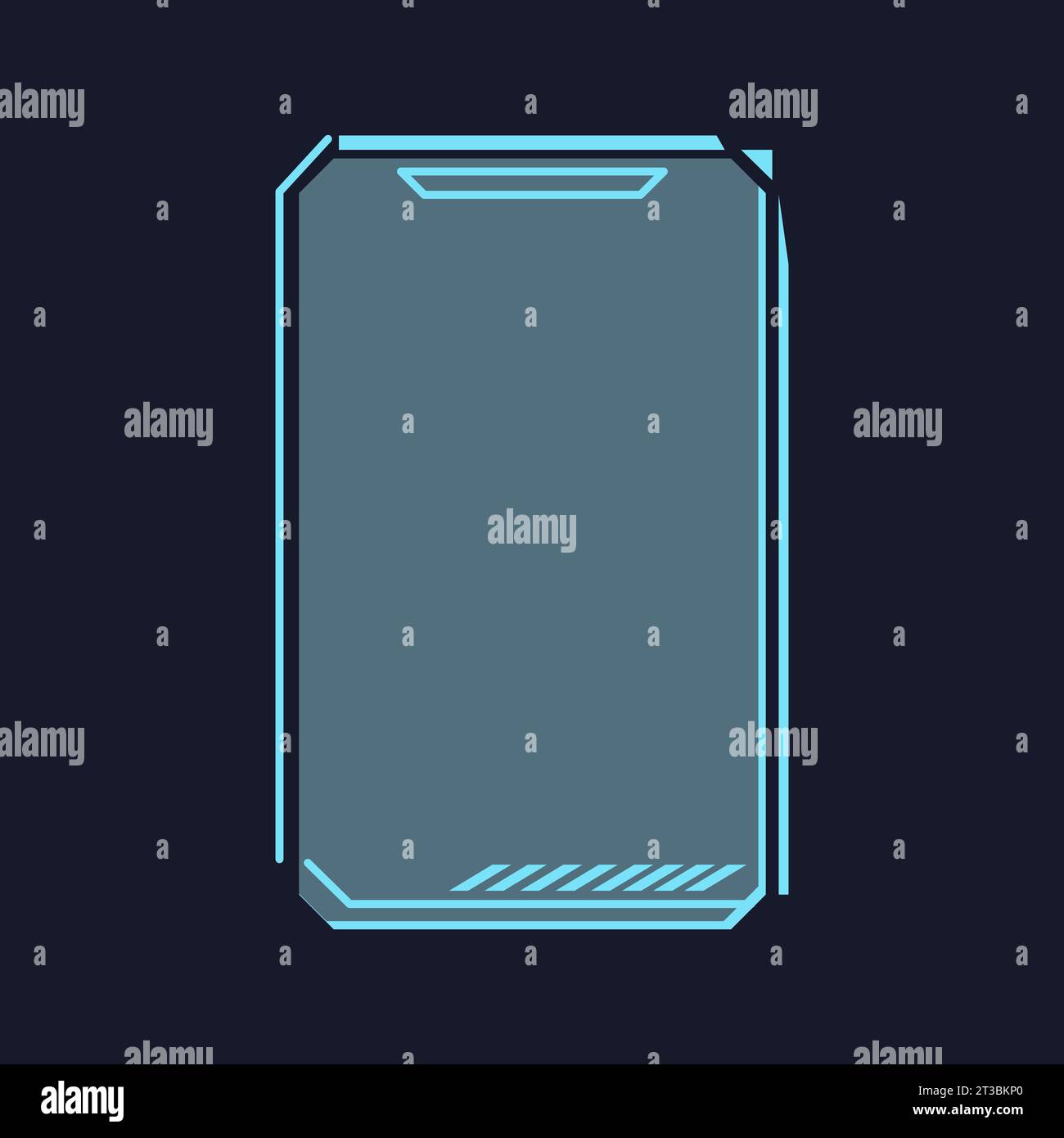 tech hud frame cartoon vector illustration Stock Vector Image & Art - Alamy