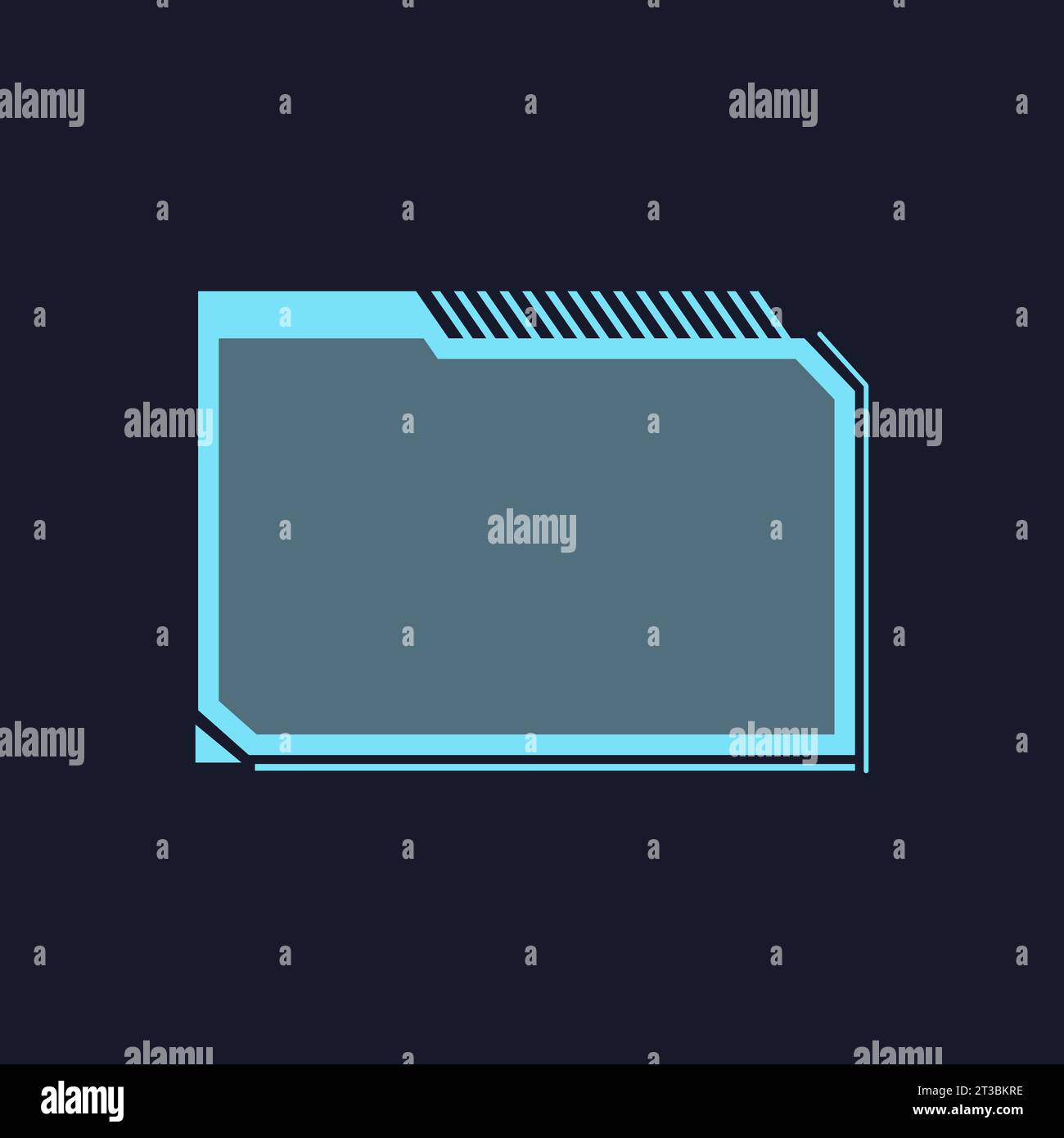 digital hud frame cartoon vector illustration Stock Vector Image & Art ...