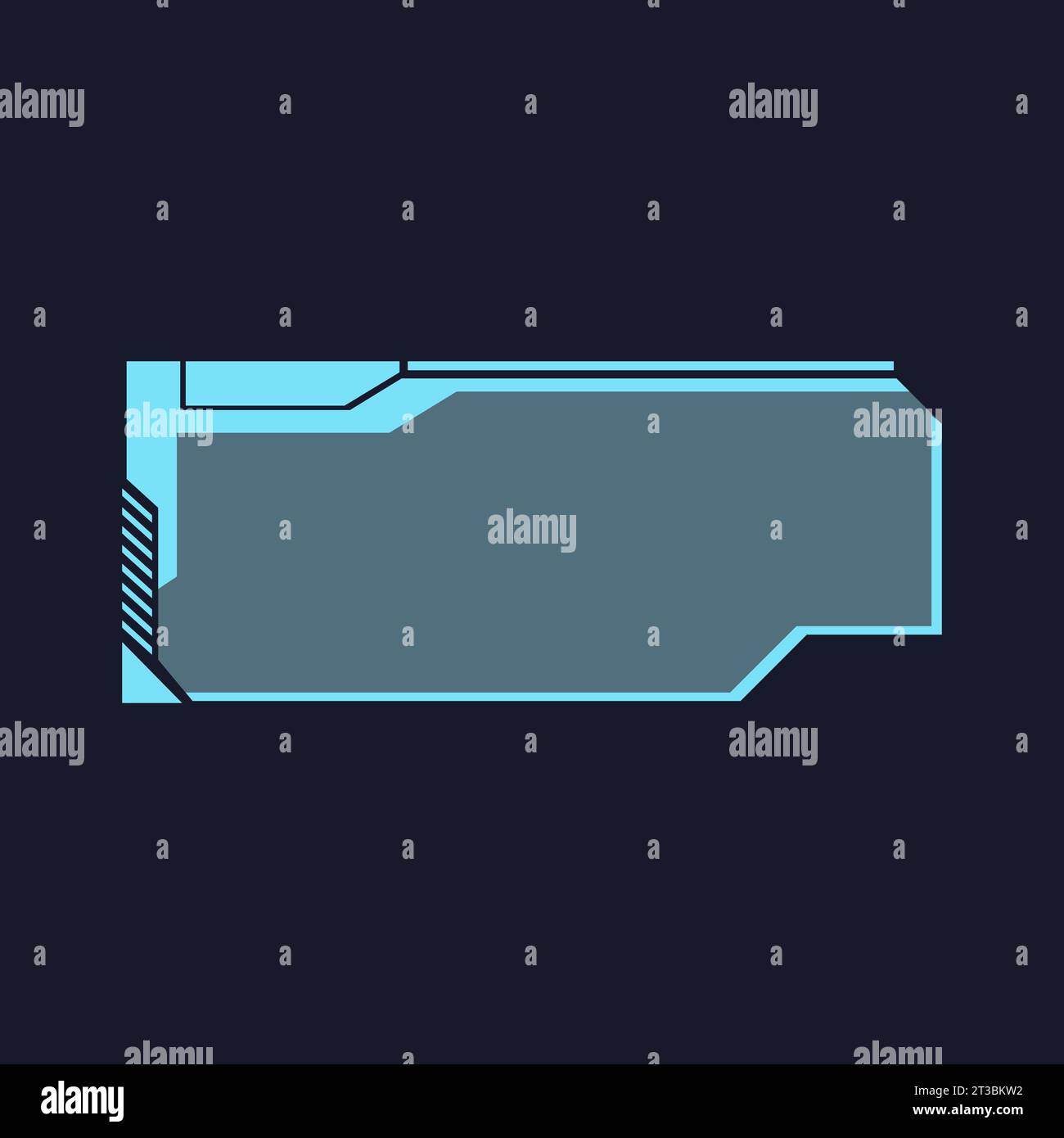 border hud frame cartoon vector illustration Stock Vector Image & Art ...