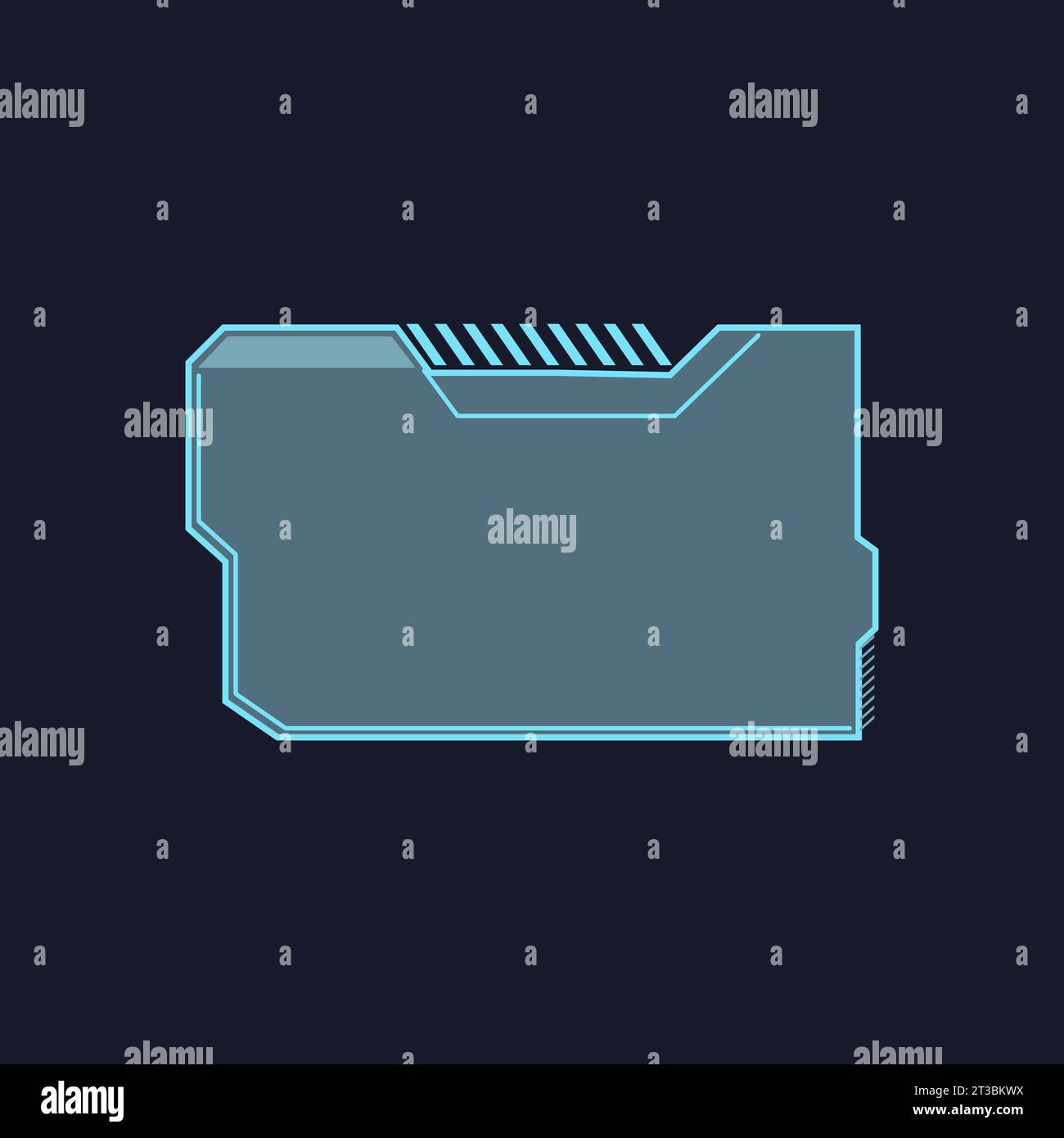 element hud frame cartoon vector illustration Stock Vector Image & Art ...