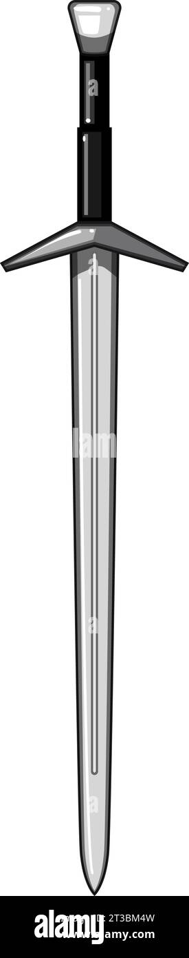 weapon medieval sword cartoon vector illustration Stock Vector Image ...