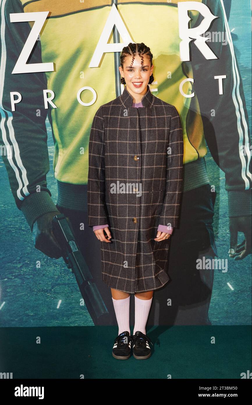 Safia Oakley-Green attends the UK premiere of season two of The Lazarus ...