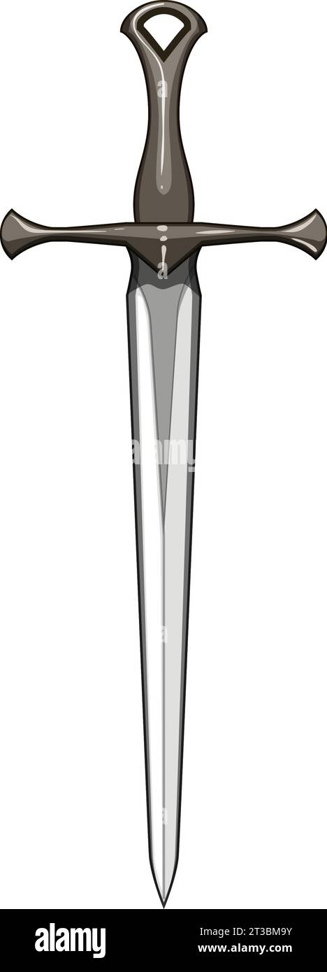 knight medieval sword cartoon vector illustration Stock Vector Image ...