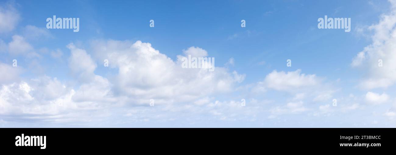panoramic blue sky with white clouds Stock Photo - Alamy