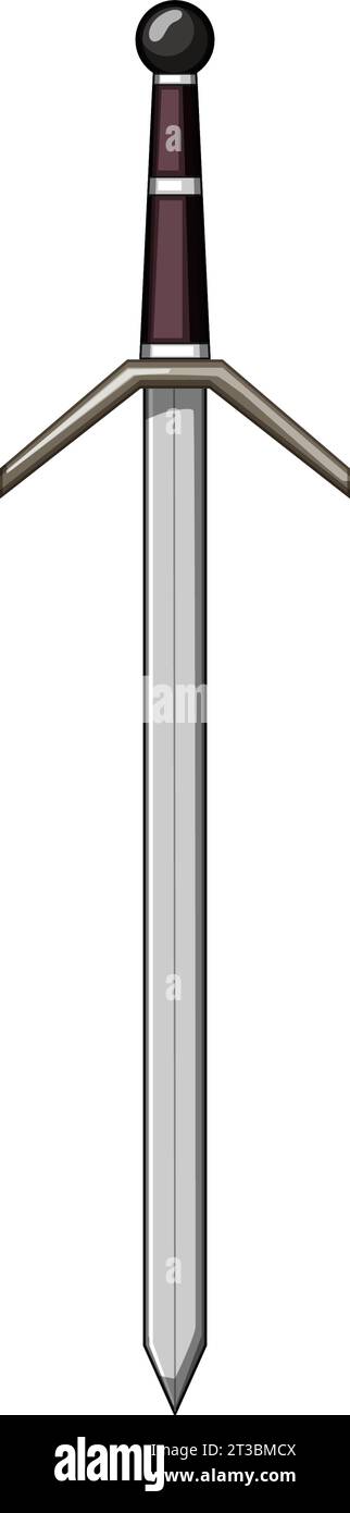 handle medieval sword cartoon vector illustration Stock Vector Image ...