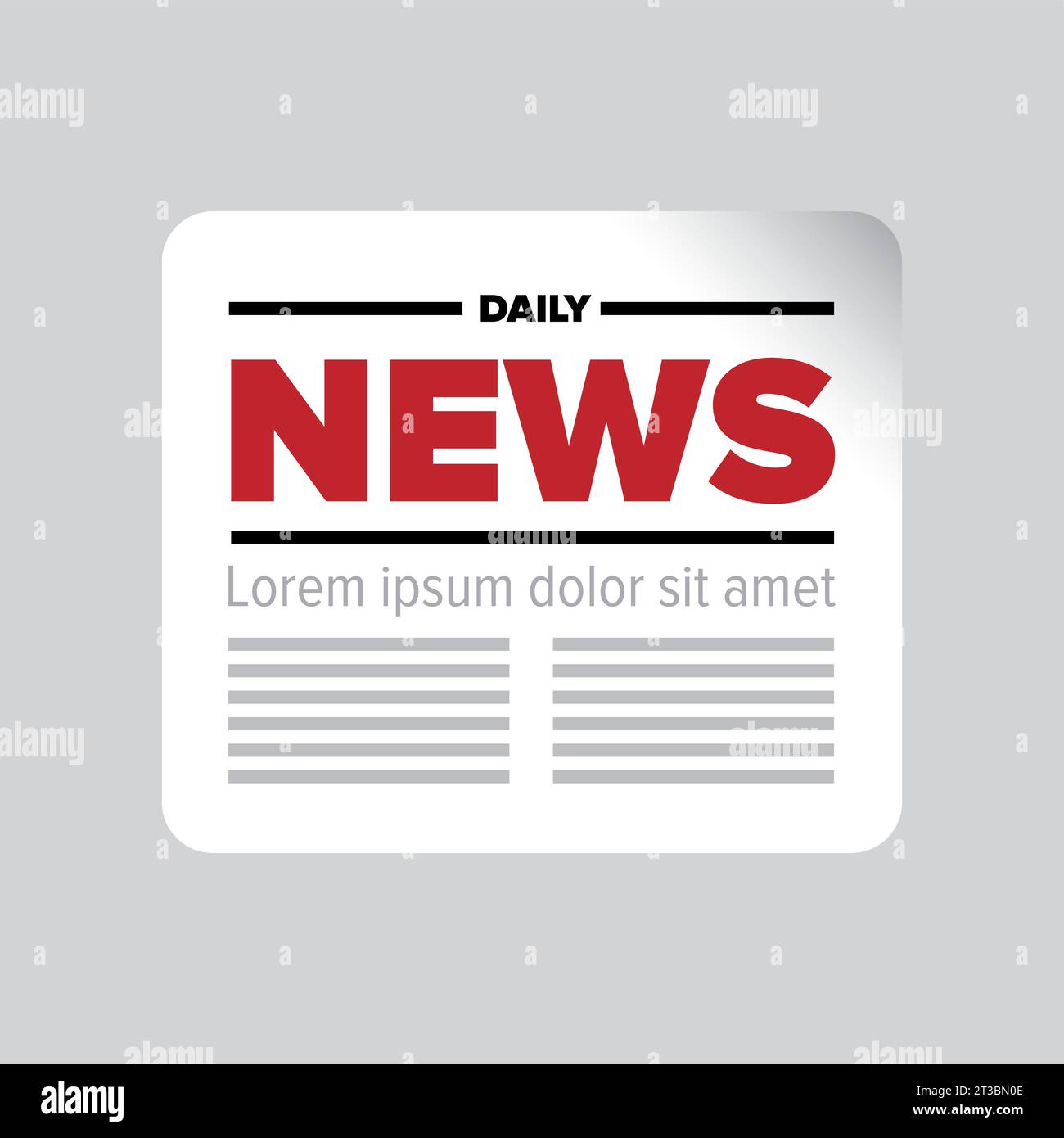 Daily news periodic publication Stock Vector Images - Alamy