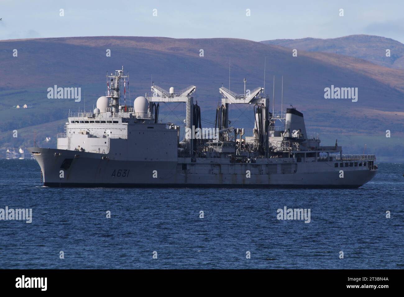 FS Somme (A631), a Durance-class replenishment oiler operated by the ...