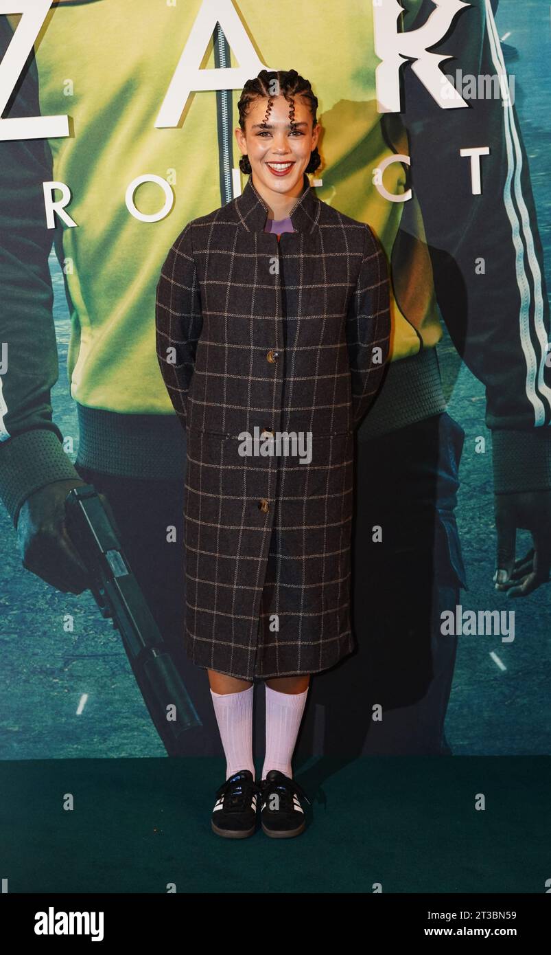 Safia Oakley-Green attends the UK premiere of season two of The Lazarus ...