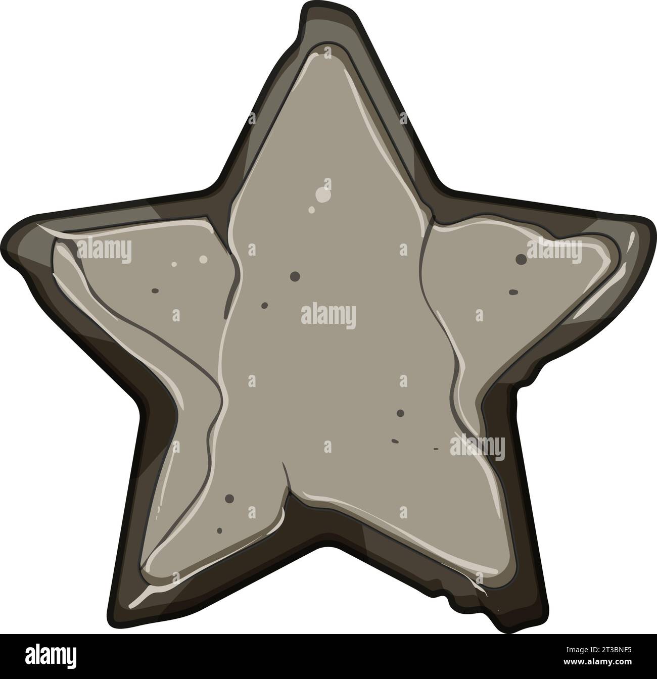 element stone button cartoon vector illustration Stock Vector Image ...