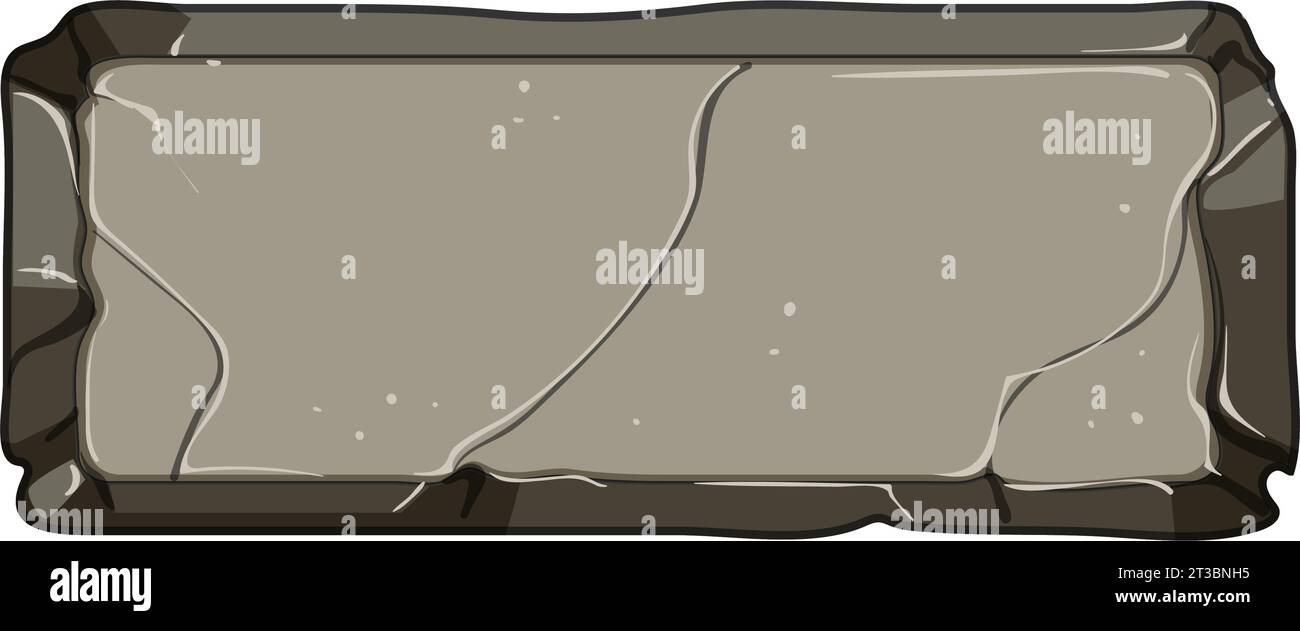 gui stone button cartoon vector illustration Stock Vector Image & Art ...