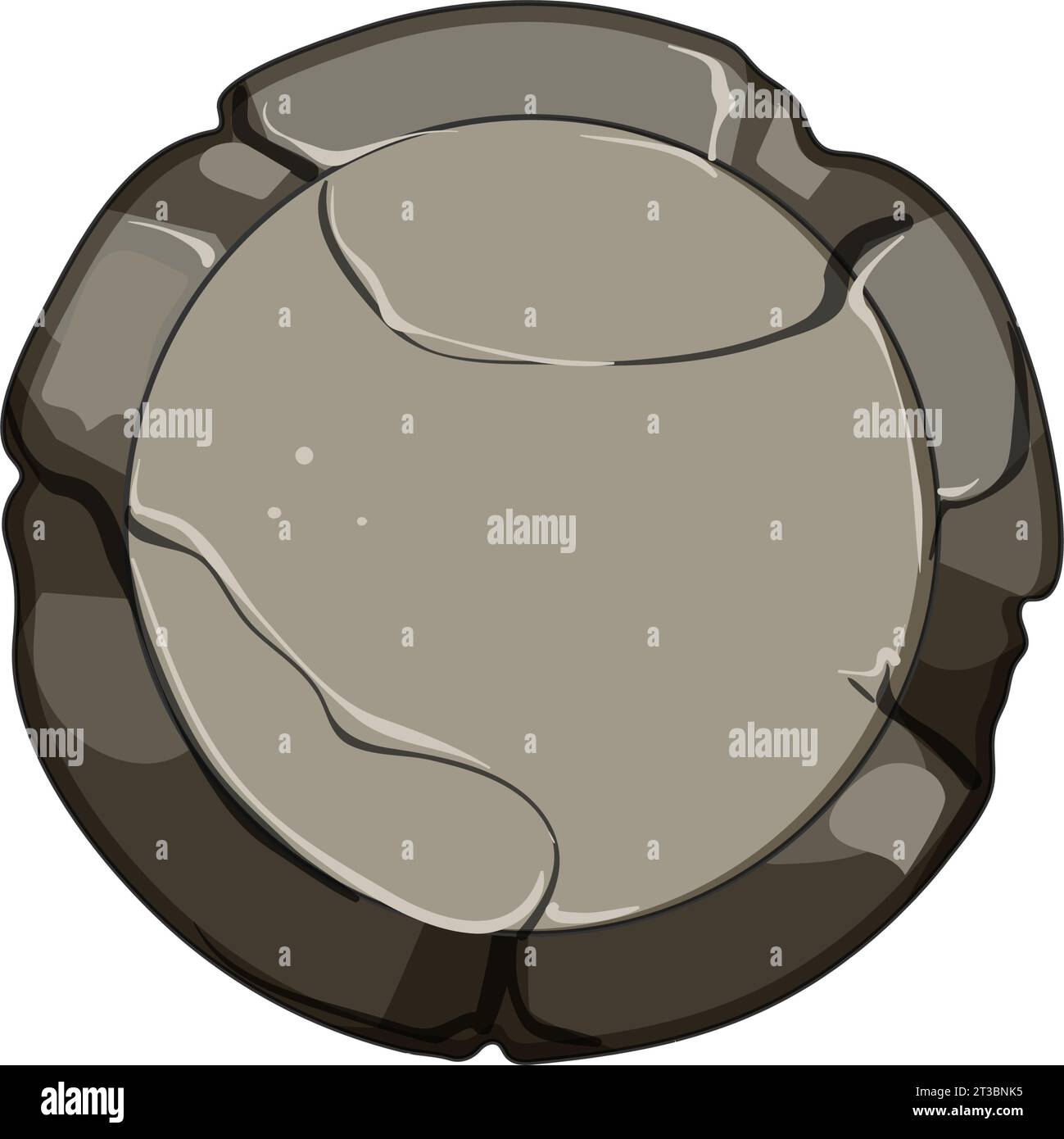 app stone button cartoon vector illustration Stock Vector Image & Art ...