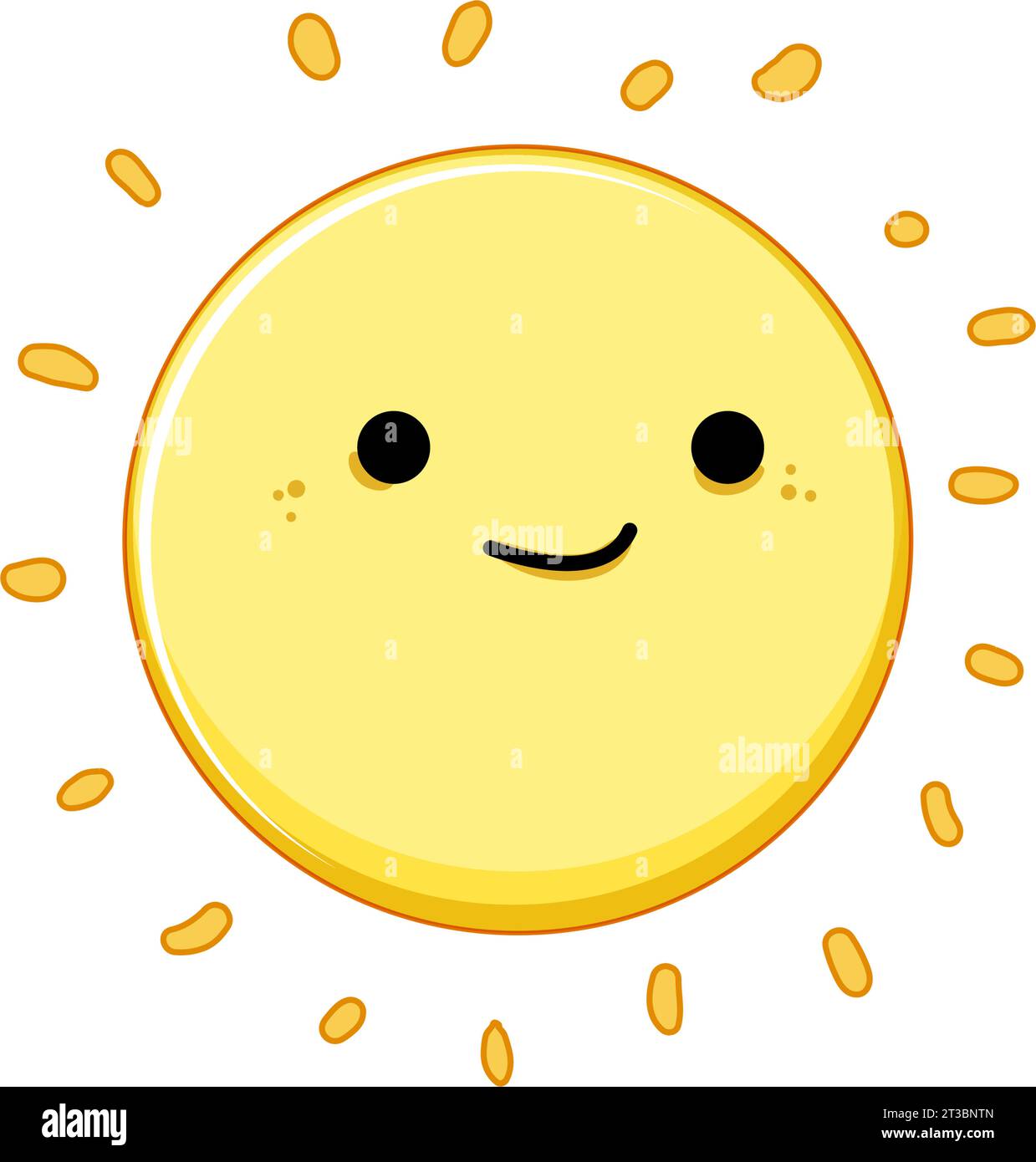 fun sun character cartoon vector illustration Stock Vector Image & Art ...