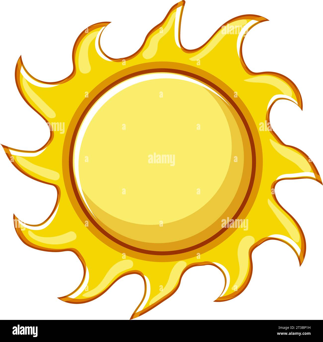 graphic sun cartoon vector illustration Stock Vector Image & Art - Alamy