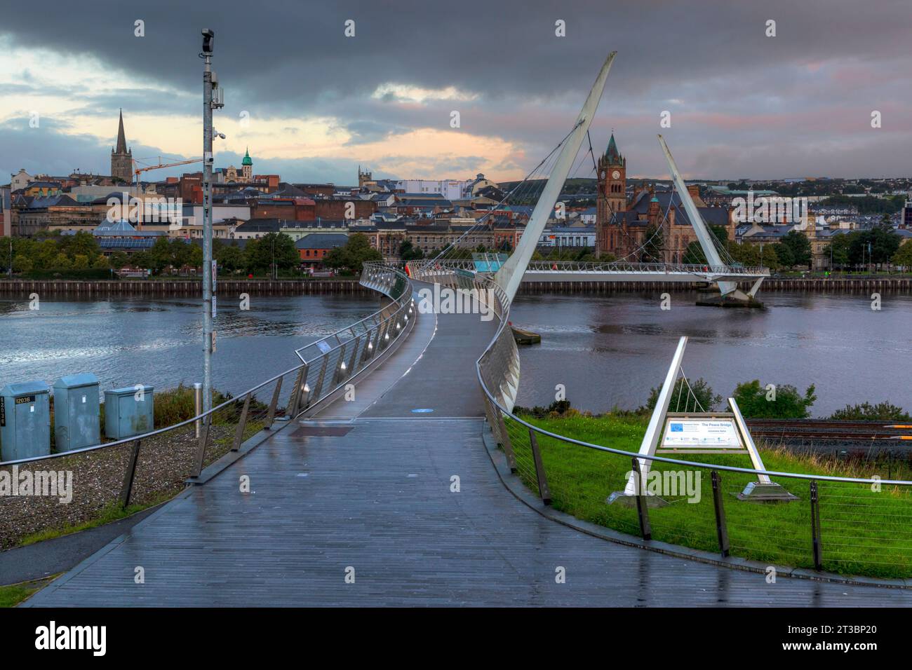 The Peace Bridge in Derry, Northern Ireland, is a symbol of hope and ...
