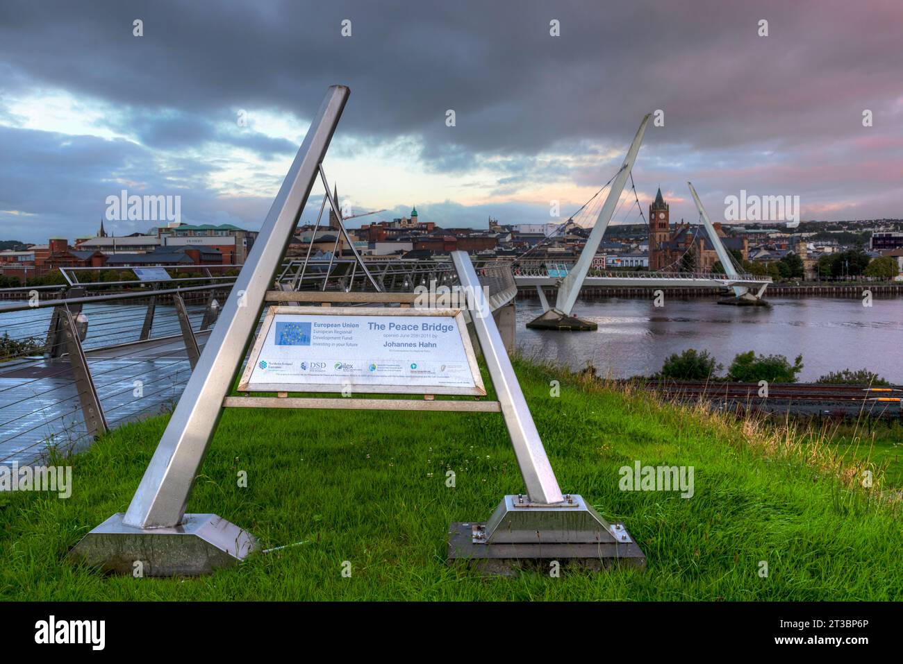 The Peace Bridge in Derry, Northern Ireland, is a symbol of hope and ...