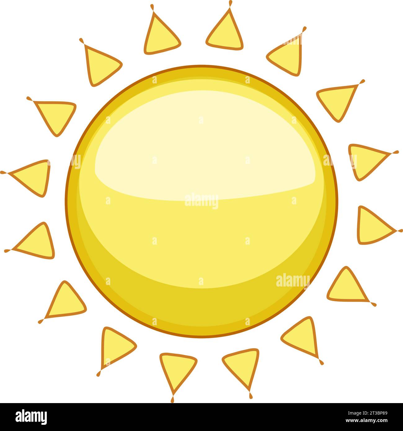 hot sun cartoon vector illustration Stock Vector Image & Art - Alamy