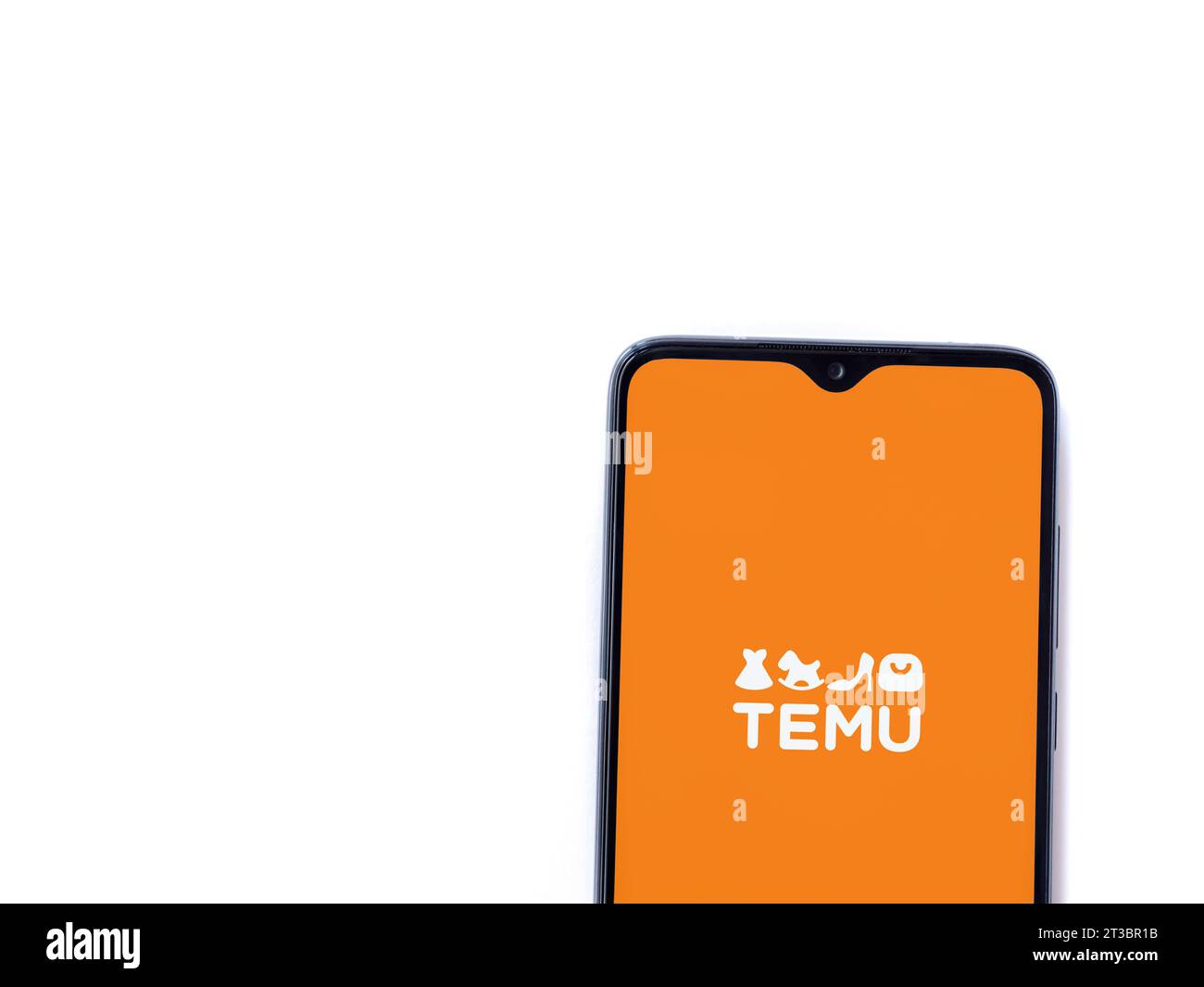Lod, Israel - July 16,2023: Temu app launch screen on smartphone on ...