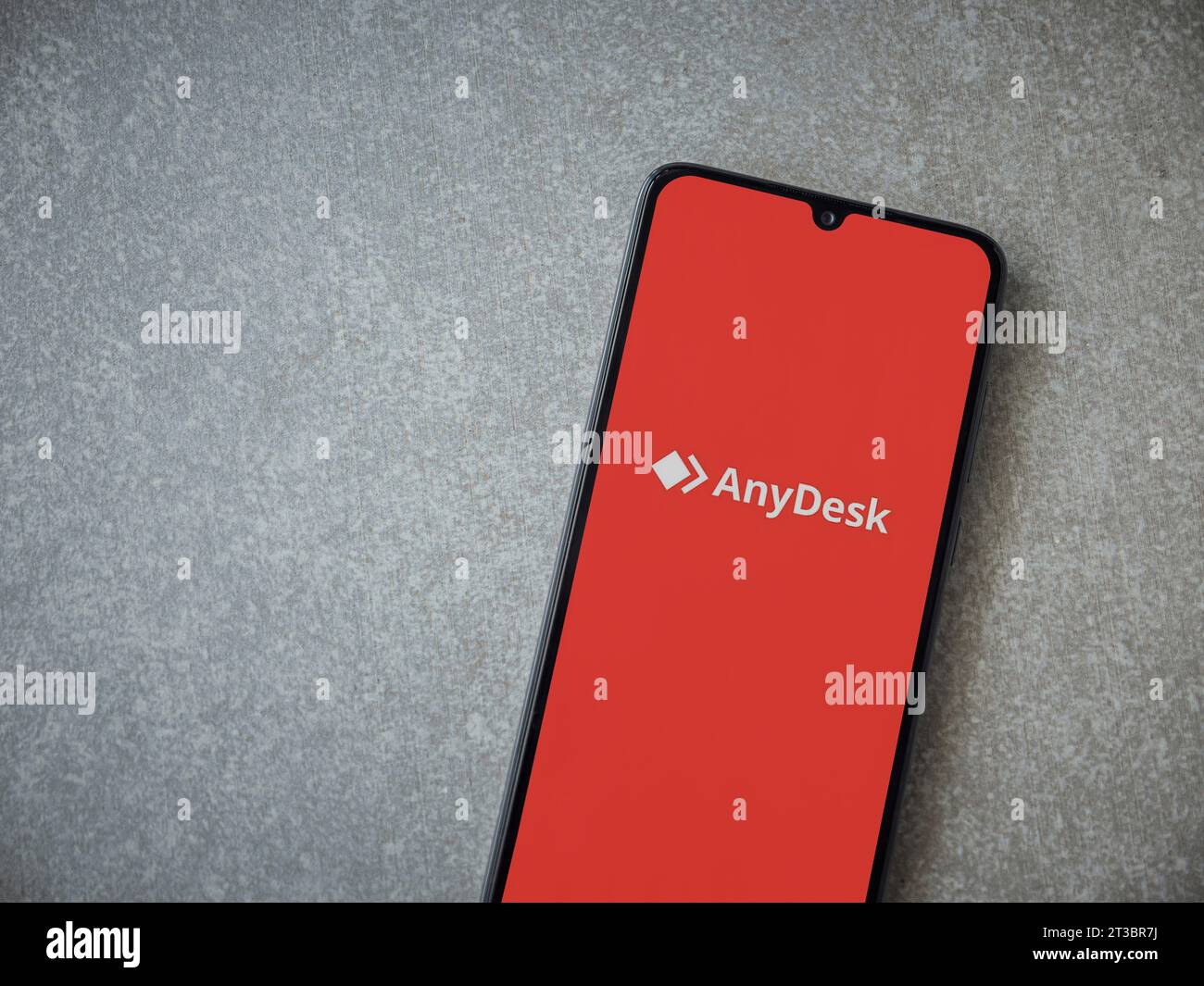 Lod, Israel - July 16,2023: Anydesk app launch screen on smartphone on ...