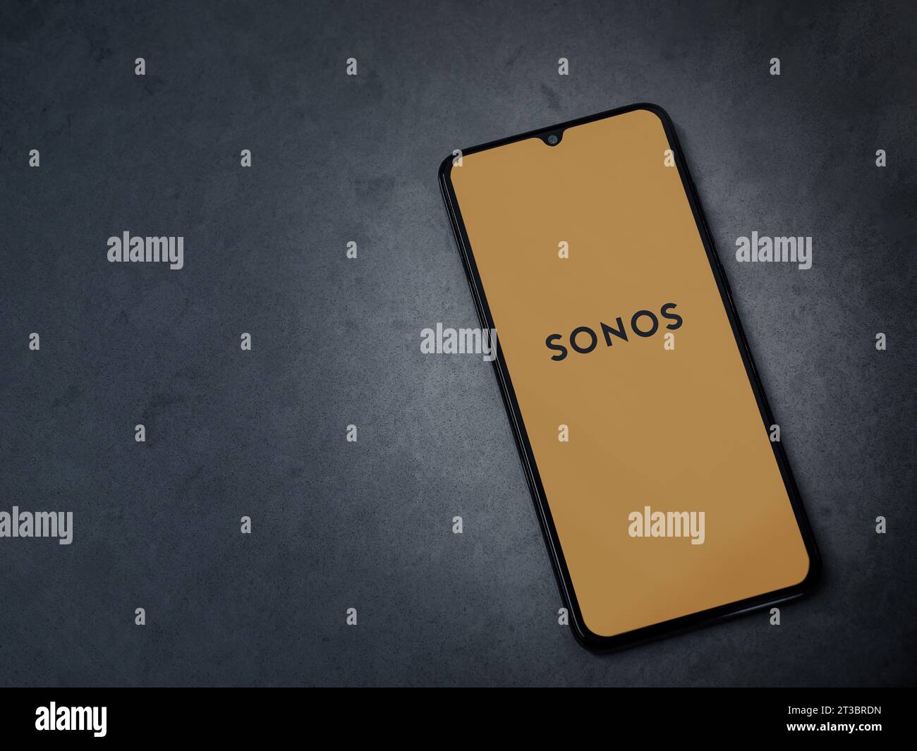 Lod, Israel - July 16,2023: Sonos app launch screen on smartphone on ...