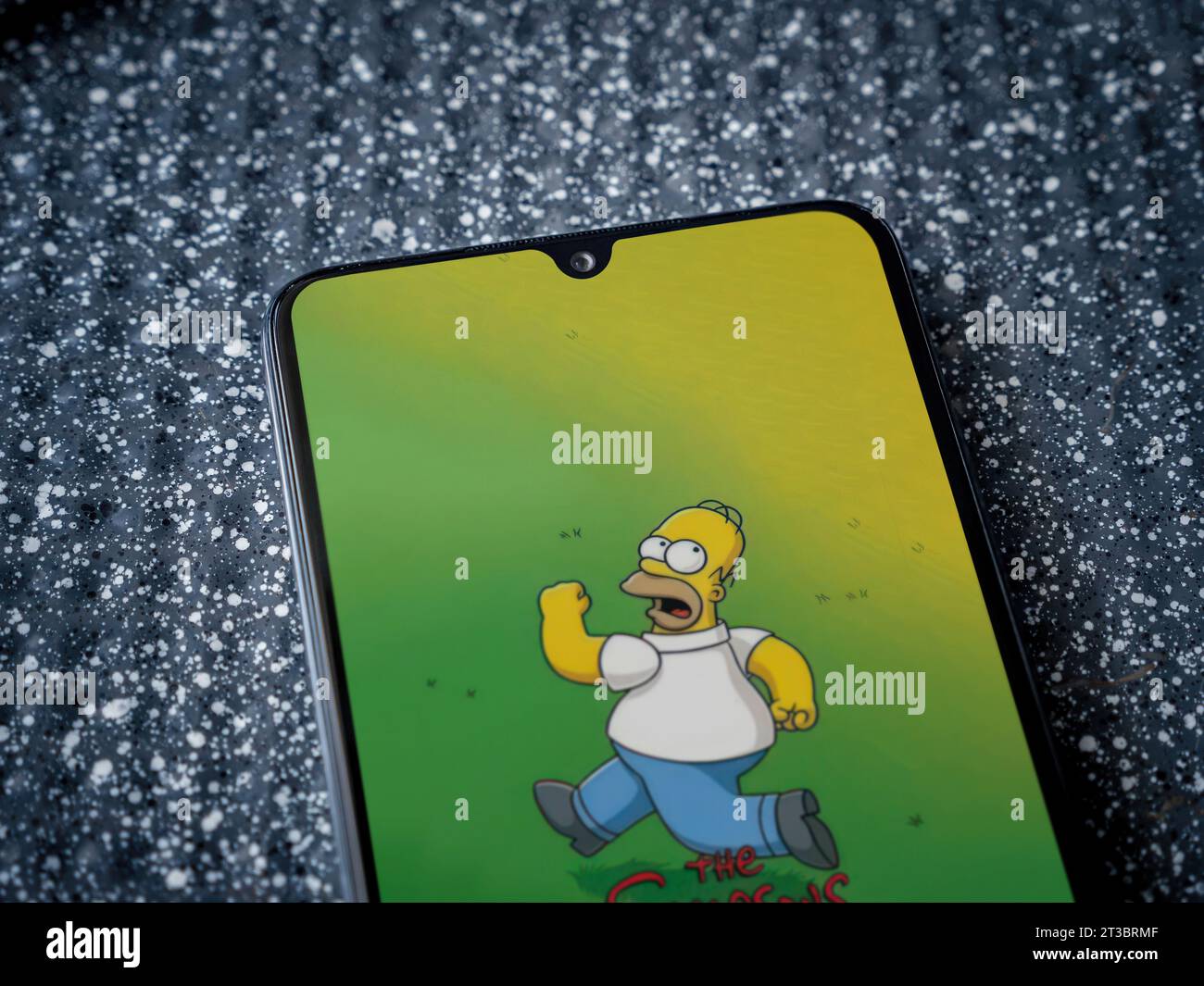 Lod, Israel - July 16,2023: The Simpsons Tapped Out app launch screen ...