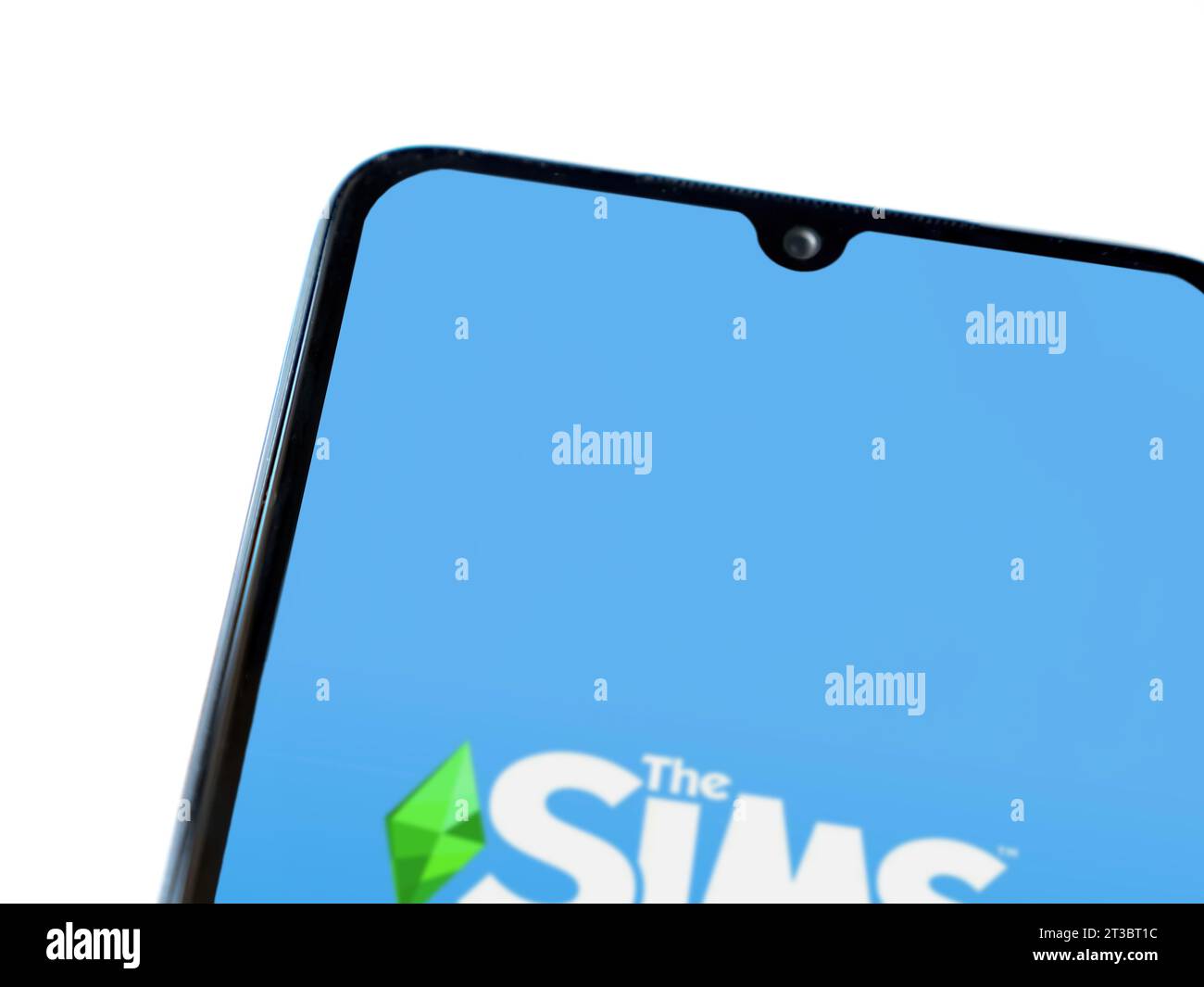 Lod, Israel - July 16,2023: The Sims FreePlay app launch screen on ...
