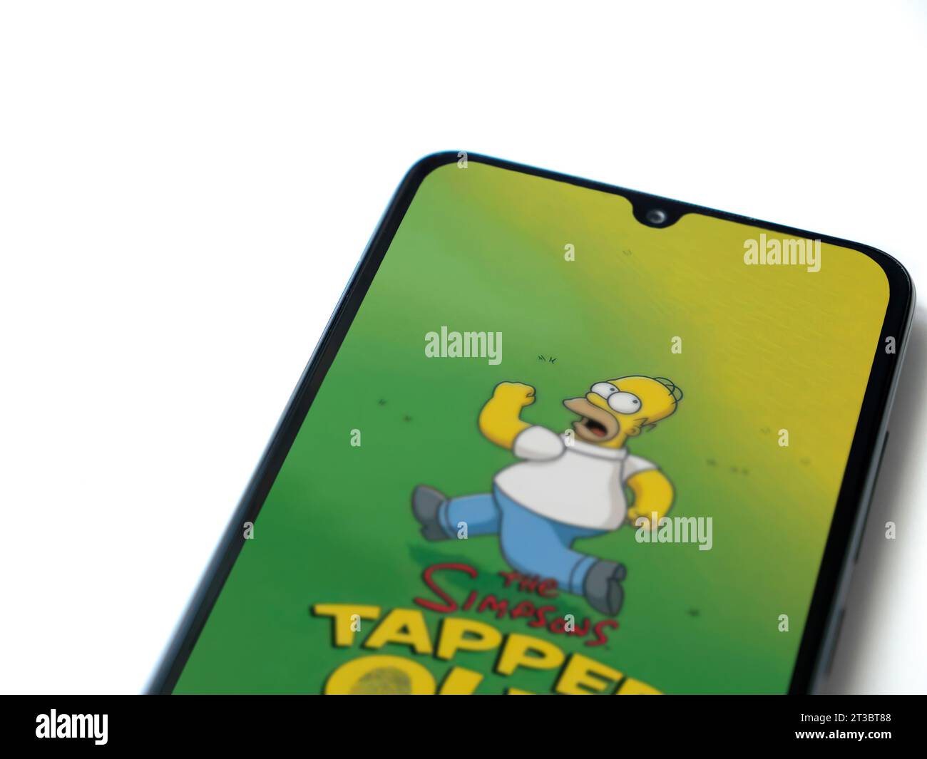 Lod, Israel - July 16,2023: The Simpsons Tapped Out app launch screen ...