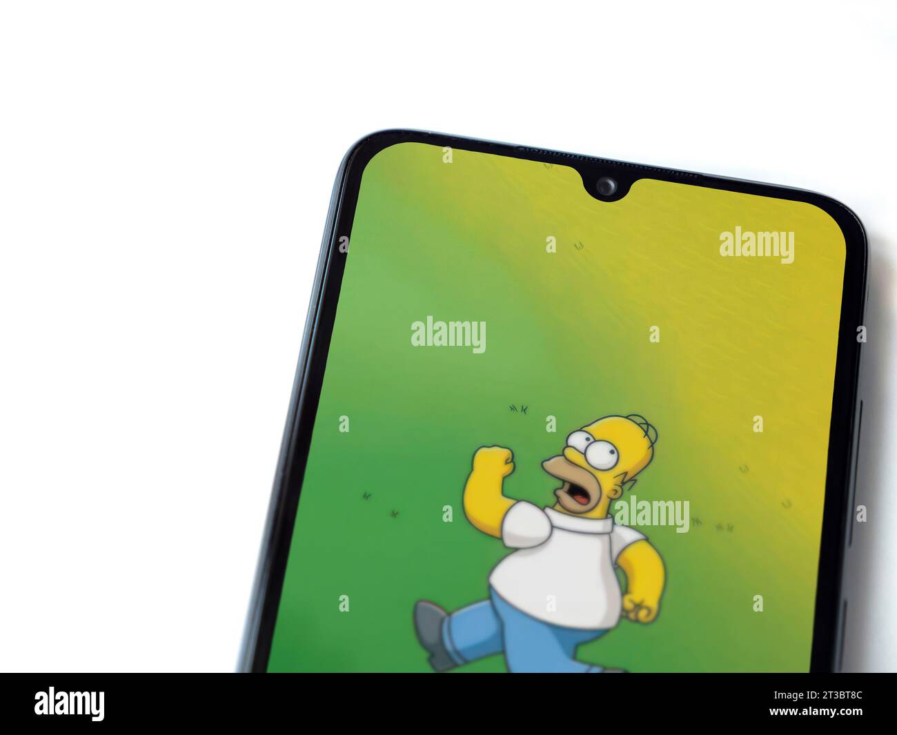 Lod, Israel - July 16,2023: The Simpsons Tapped Out app launch screen ...