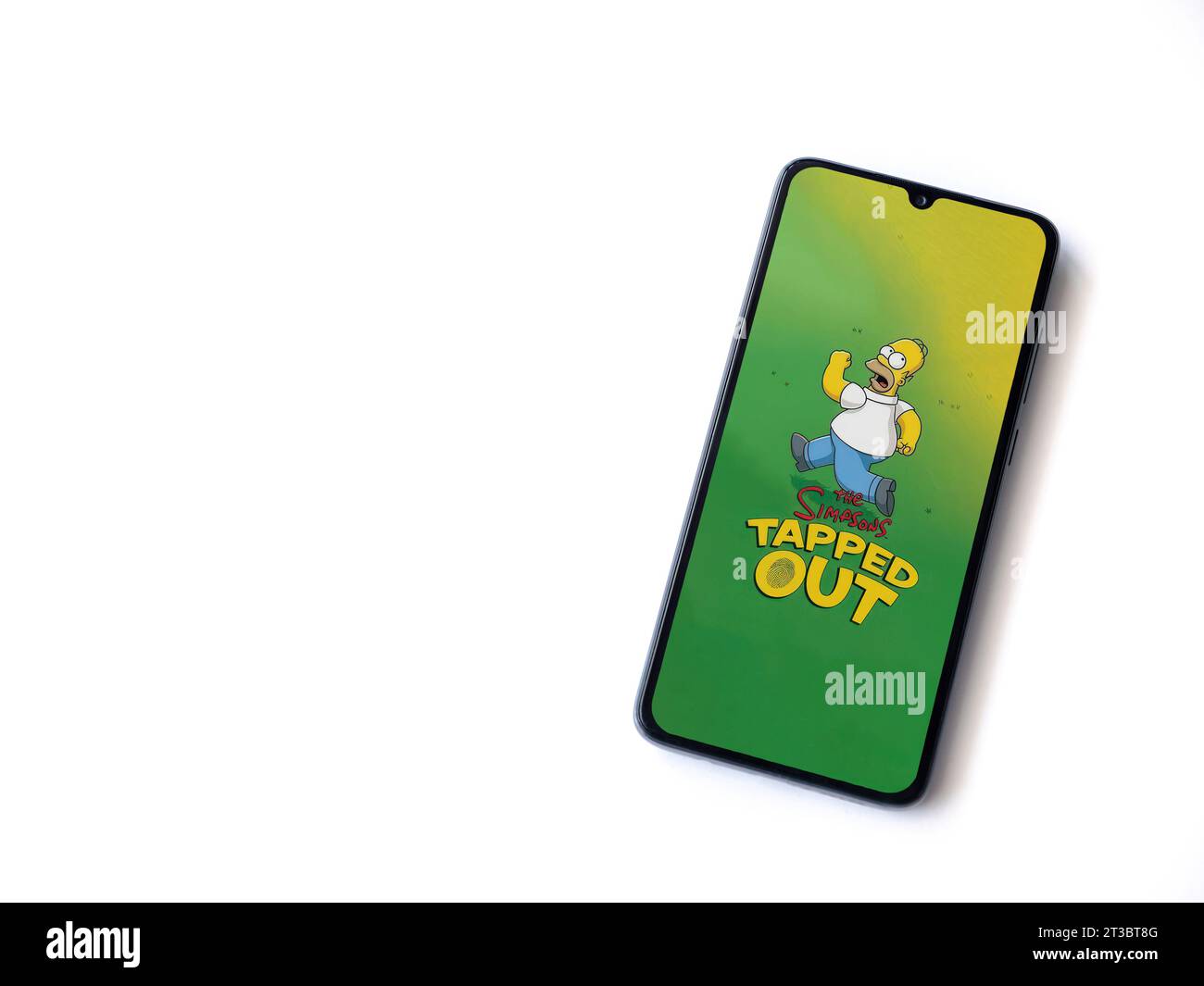 Lod, Israel - July 16,2023: The Simpsons Tapped Out app launch screen ...