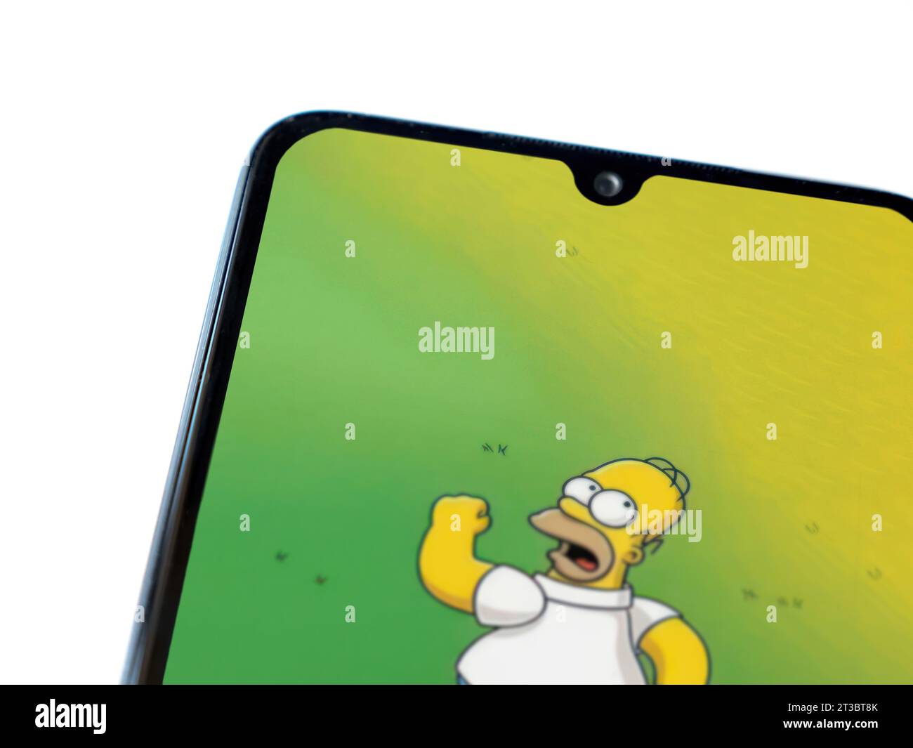 Lod, Israel - July 16,2023: The Simpsons Tapped Out app launch screen ...