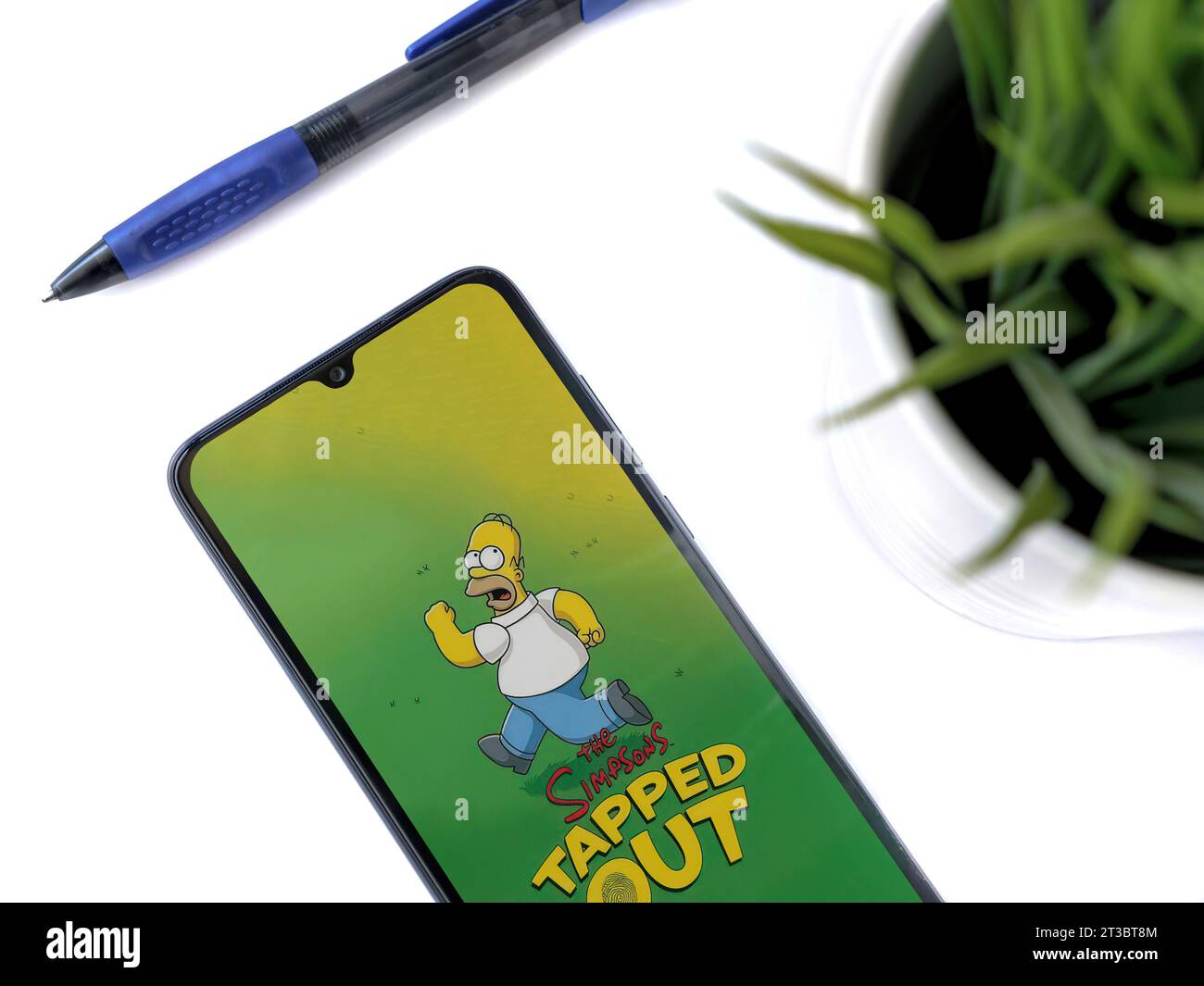 Lod, Israel - July 16,2023: Modern workspace with smartphone with The ...