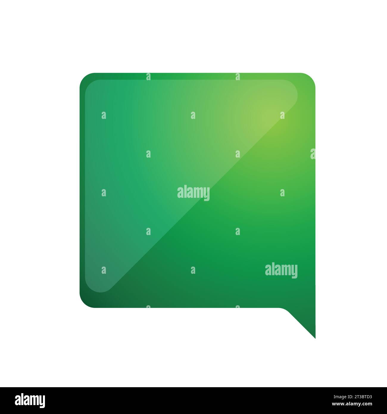 Empty label speech bubble green Stock Vector Image & Art - Alamy