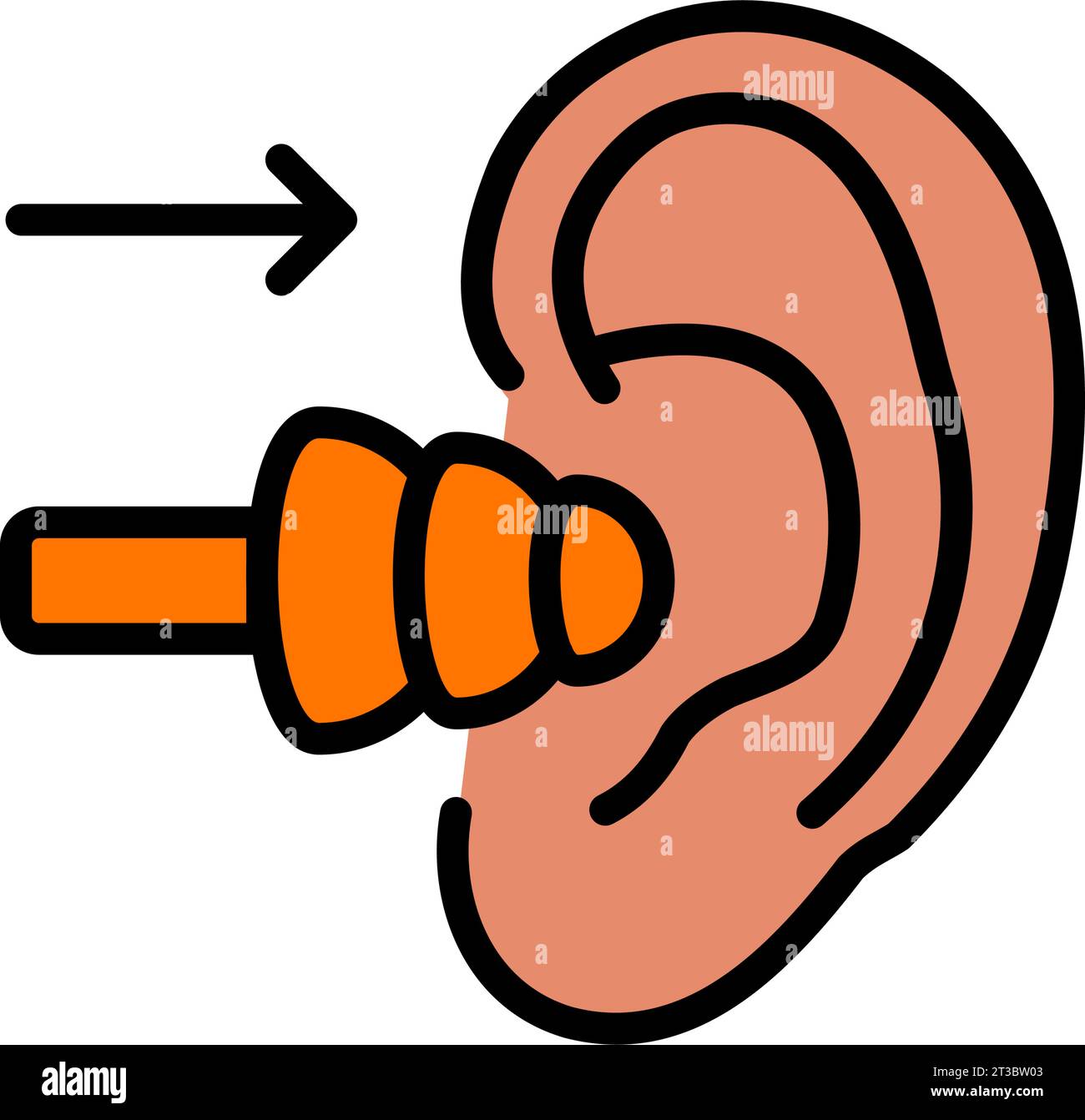 Ear protector sign isolated Stock Vector Images - Alamy