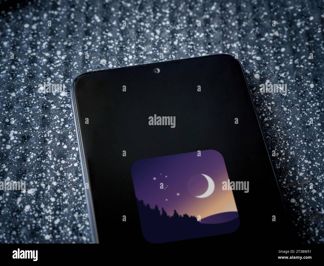 Lod, Israel - July 16,2023: Stellarium - Star Map app launch screen on ...