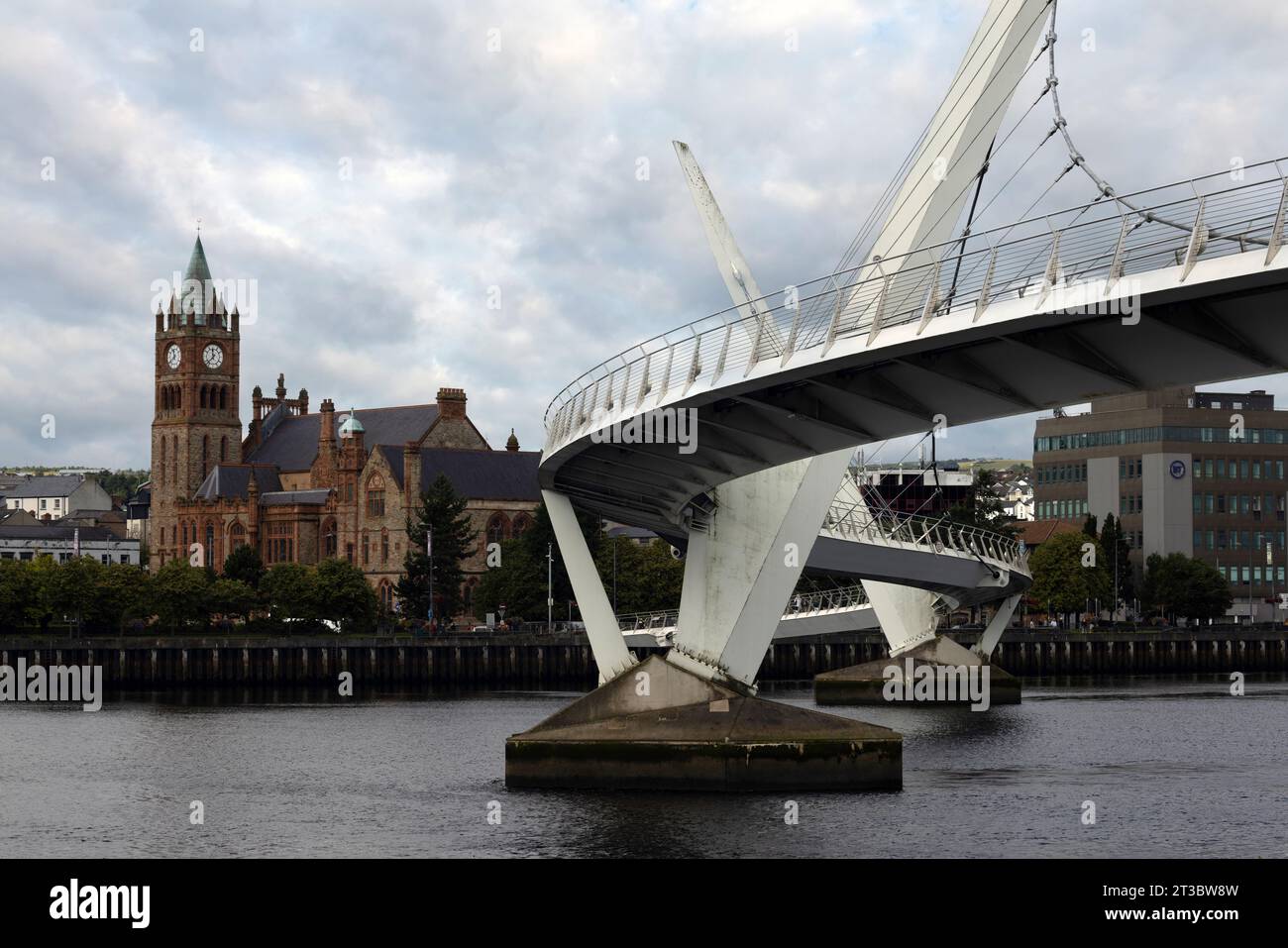The Peace Bridge in Derry, Northern Ireland, is a symbol of hope and ...